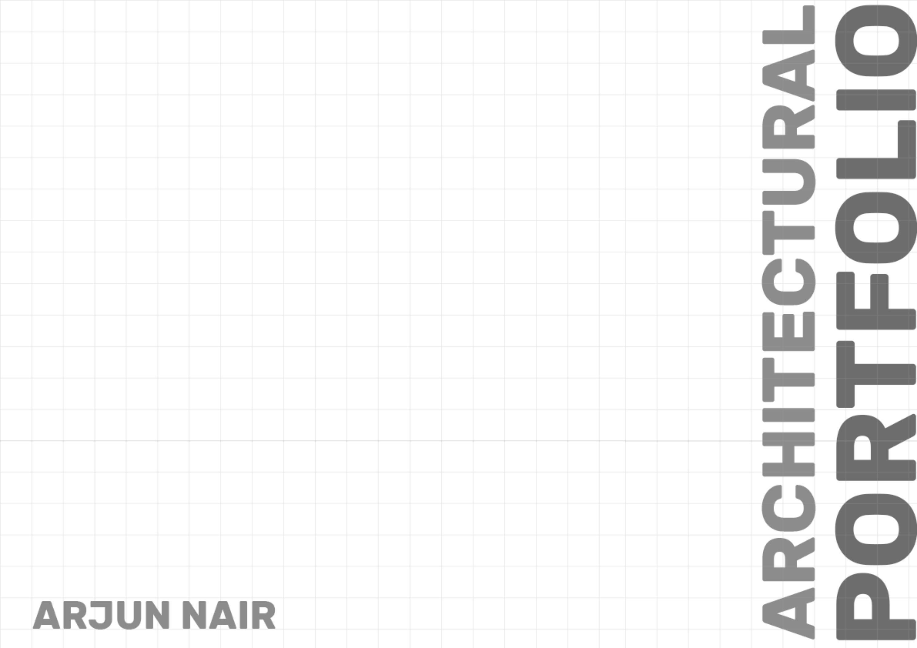 Architectural Portfolio by Arjun Nair - Issuu