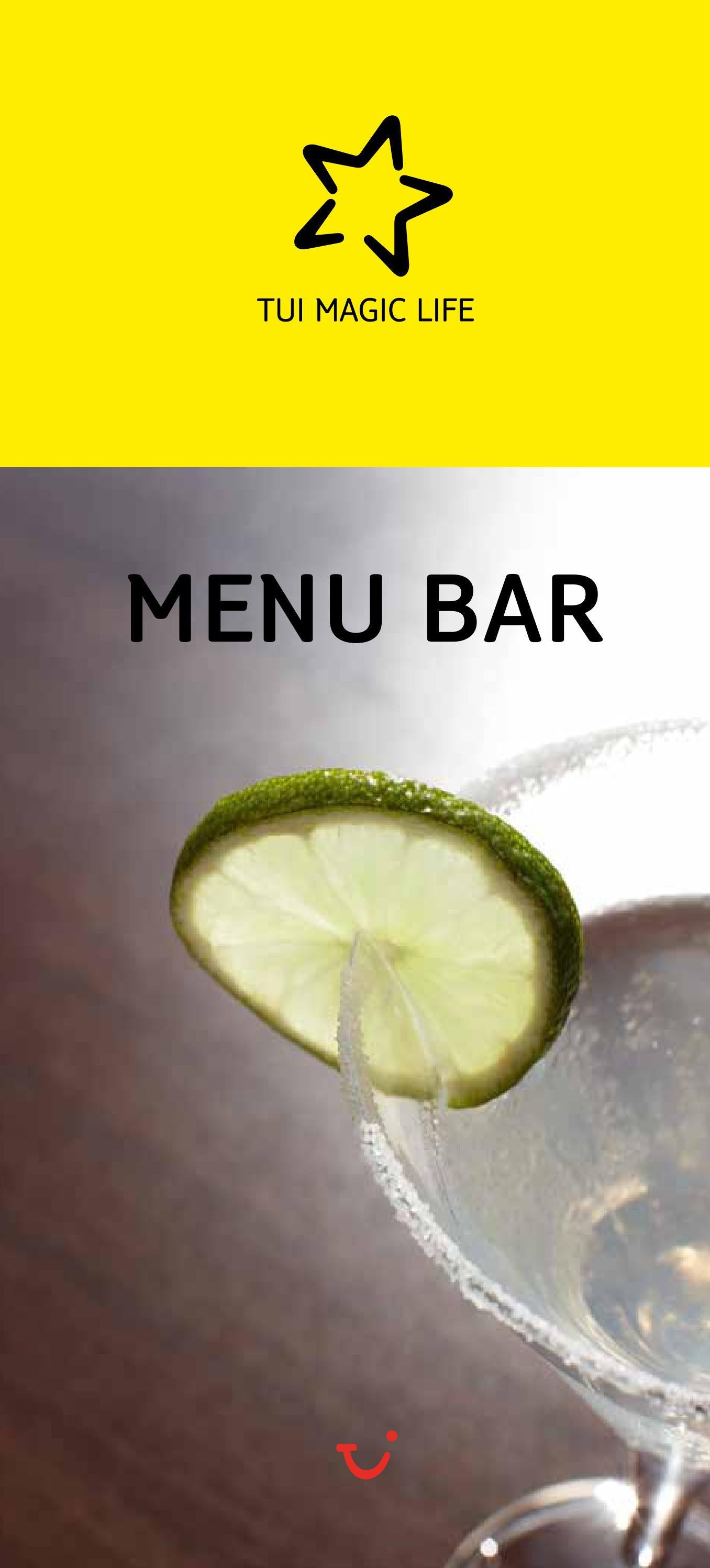 TUI Magic Life - Bar Menu 2022 by ΚΕΝΤΡΟ ΓΡΑΦΙΚΩΝ ΤΕΧΝΩΝ - Issuu