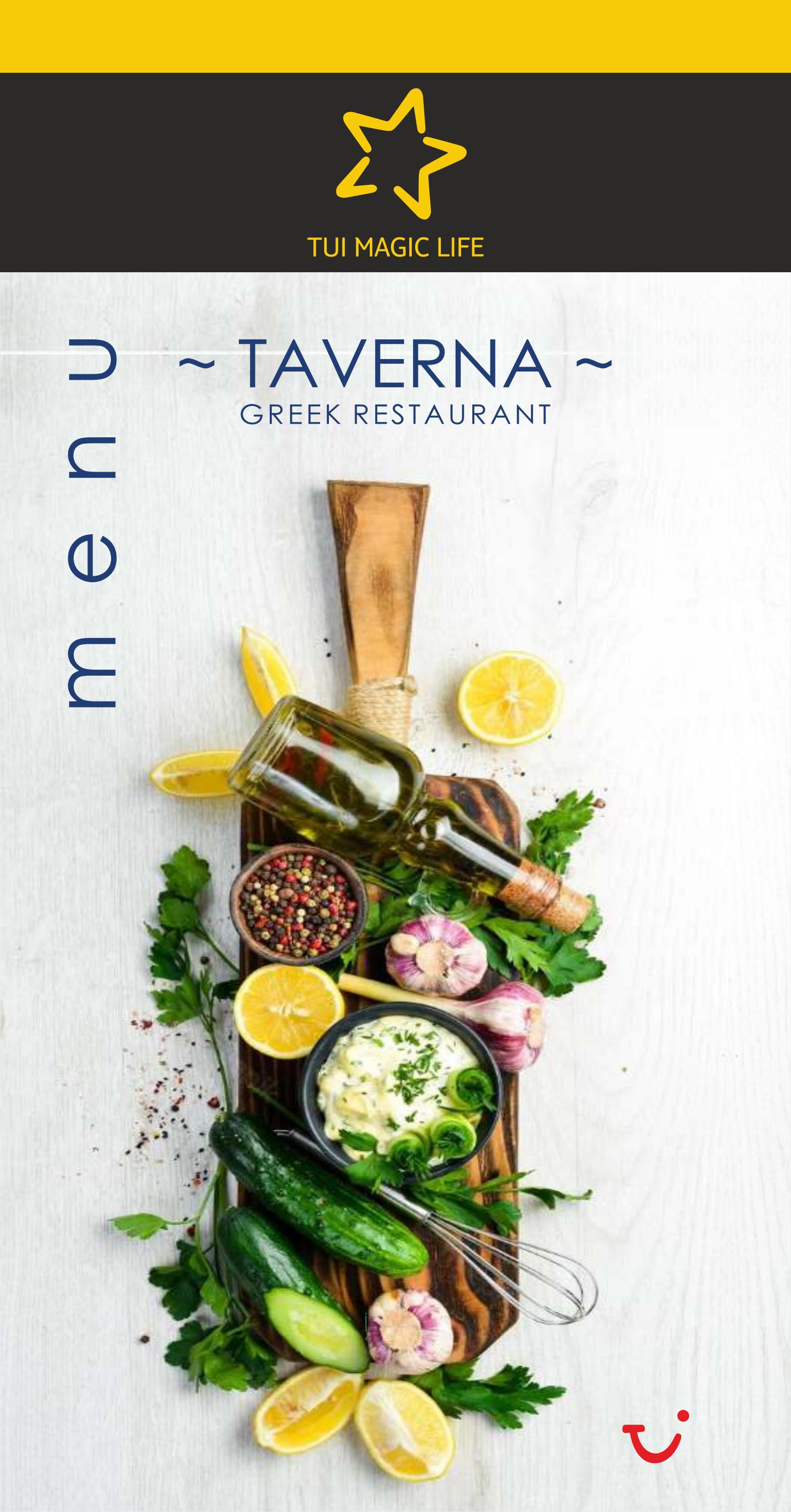 TUI Magic Life - Taverna Food Menu 2022 by ΚΕΝΤΡΟ ΓΡΑΦΙΚΩΝ ΤΕΧΝΩΝ - Issuu