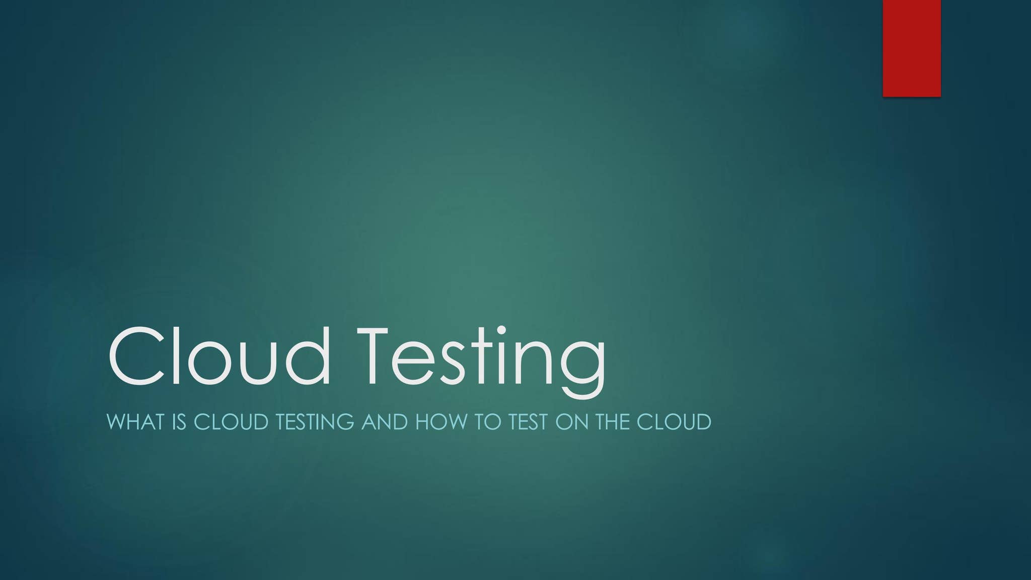 Cloud Testing - What is Cloud Testing by V2Soft - Issuu