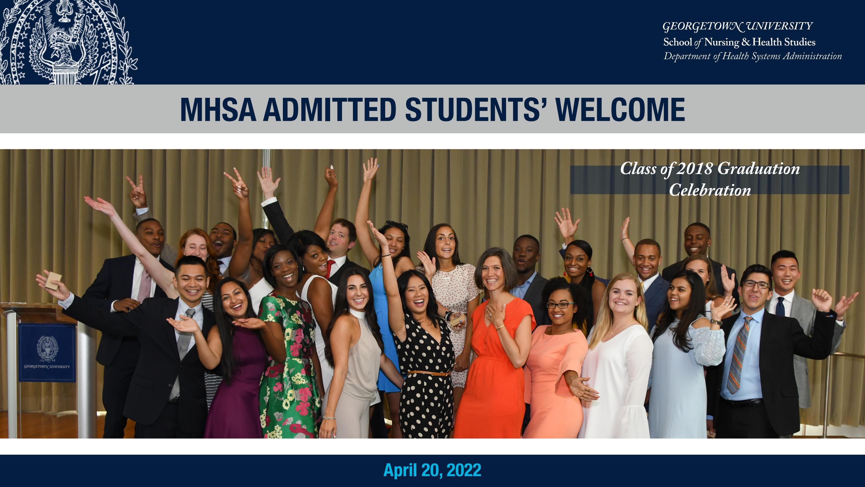 MHSA Admitted Students' Day by GtownHMP - Issuu