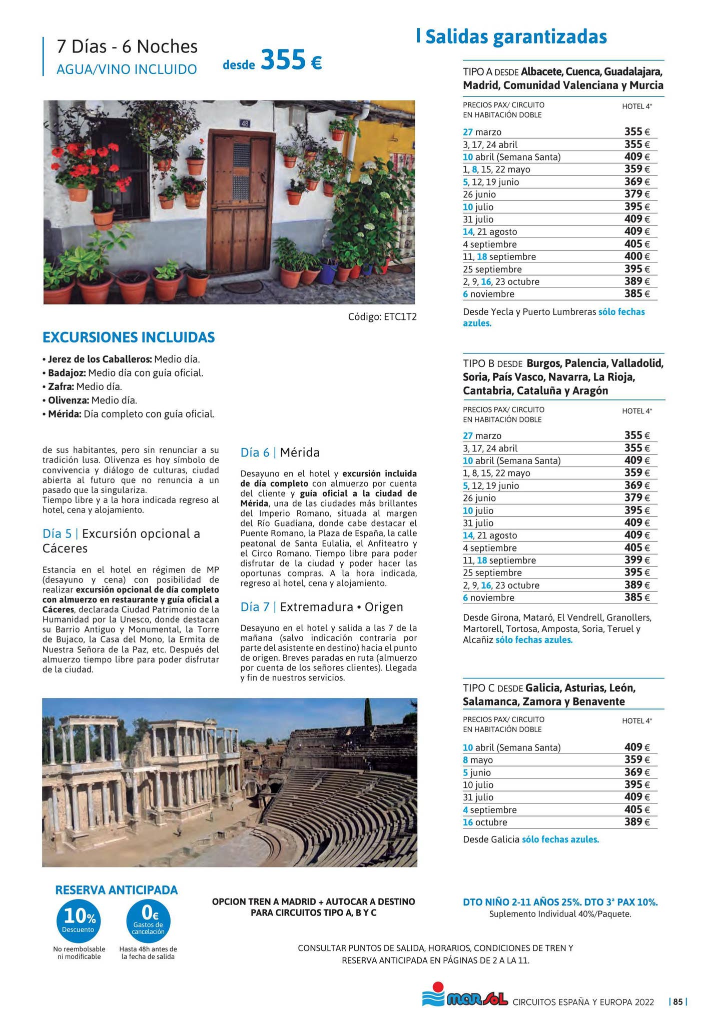 CIRCUITOS 2022 ESPAÑA Y EUROPA MARSOL by Ávoris - Issuu