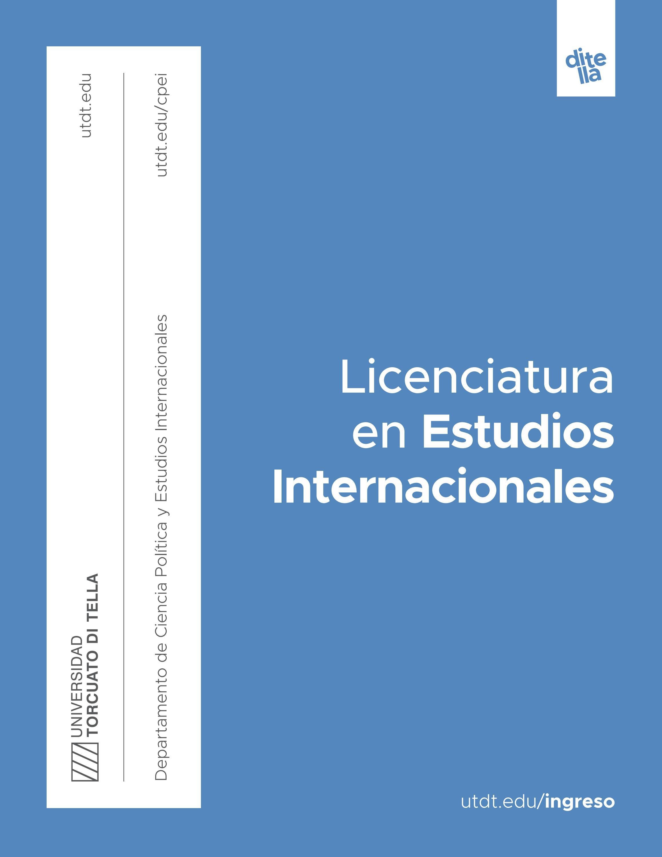 Licenciatura en Estudios Internacionales by univditella - Issuu