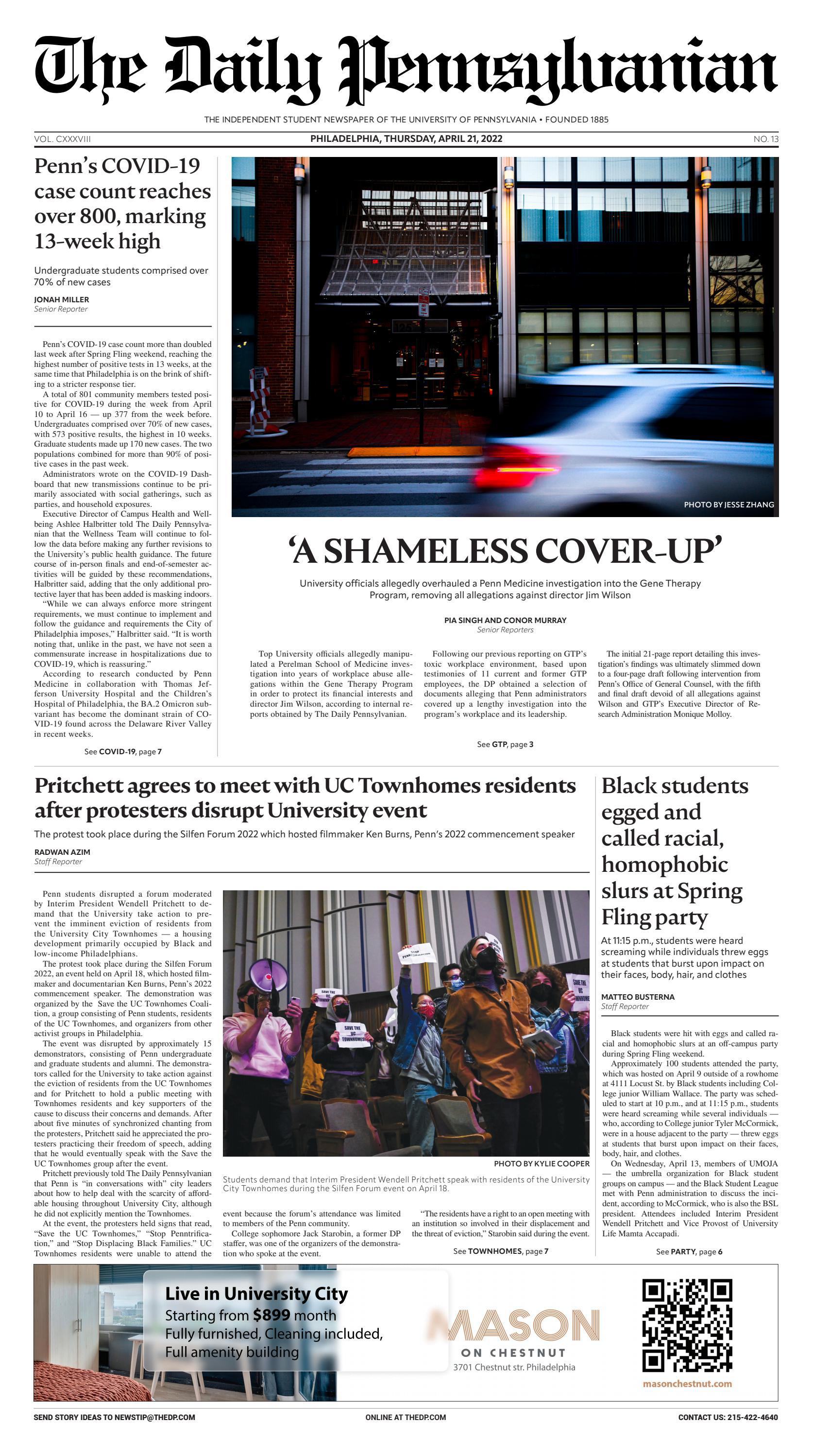 April 21, 2022 by The Daily Pennsylvanian - Issuu