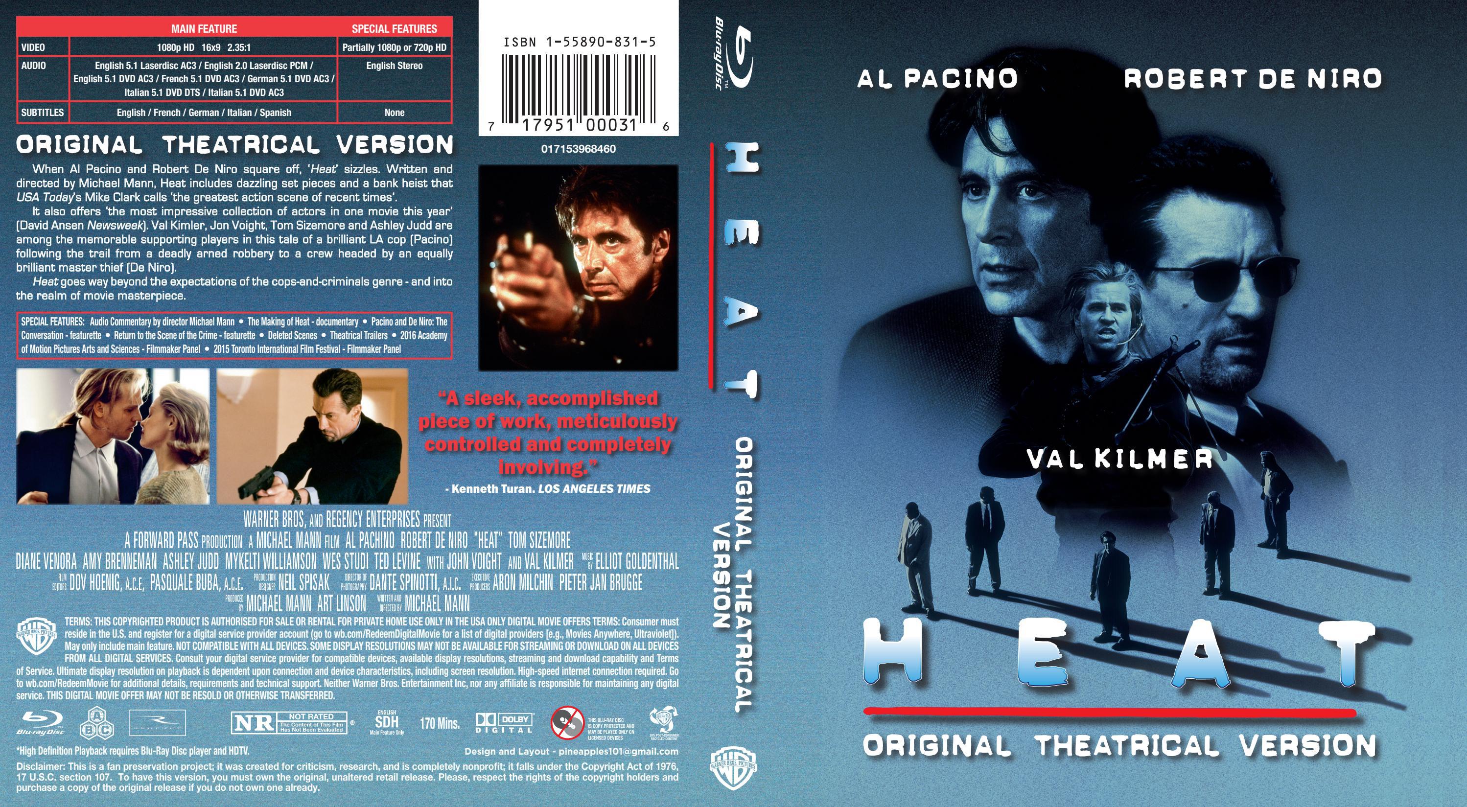 Heat - Theatrical Version - Blu Ray Artwork by Dave Simkiss - Issuu