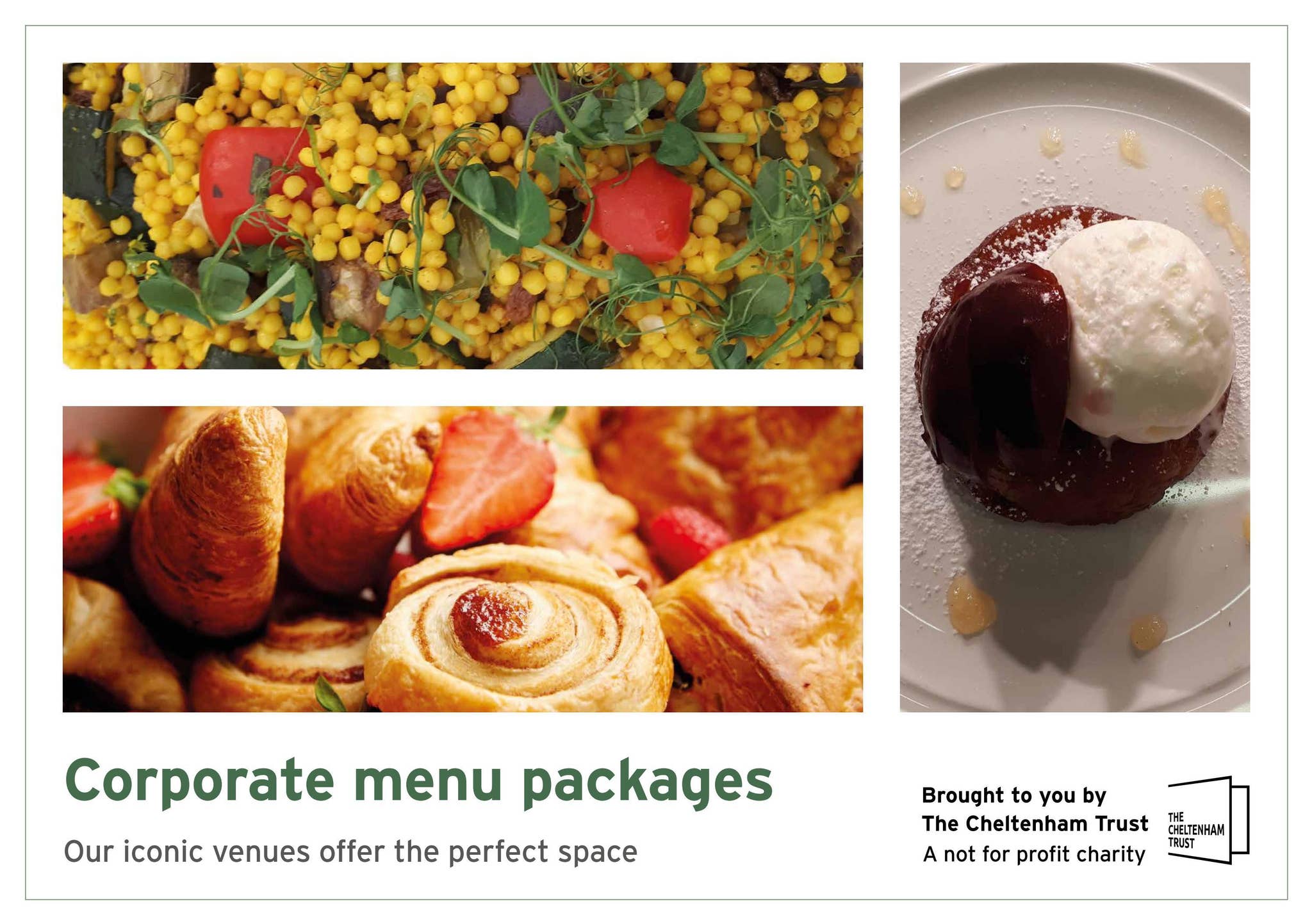 Cheltenham Trust Corporate Menu Brochure by The Cheltenham Trust - Issuu