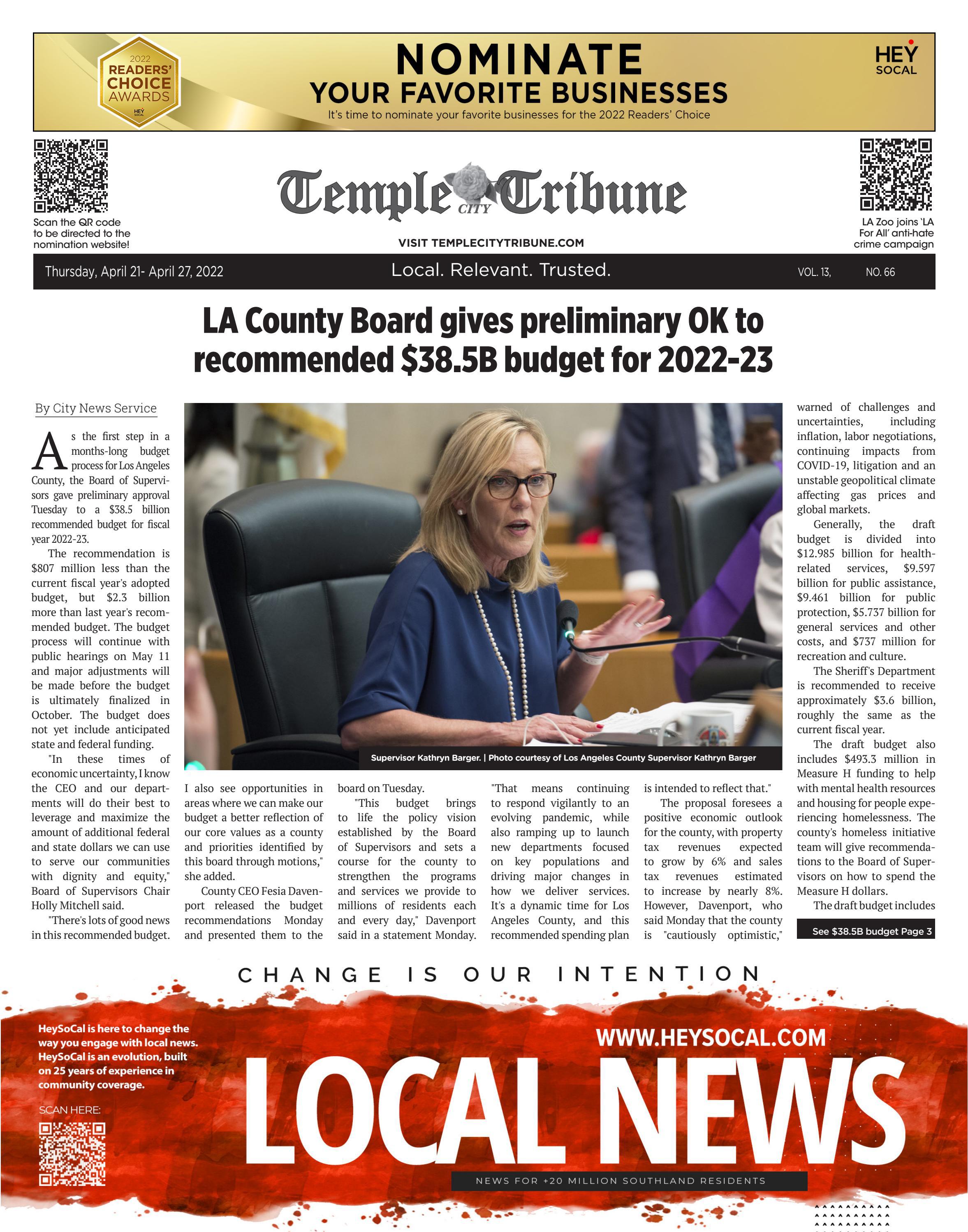Temple City Tribune_4/21/2022 by Beacon Media News - Issuu
