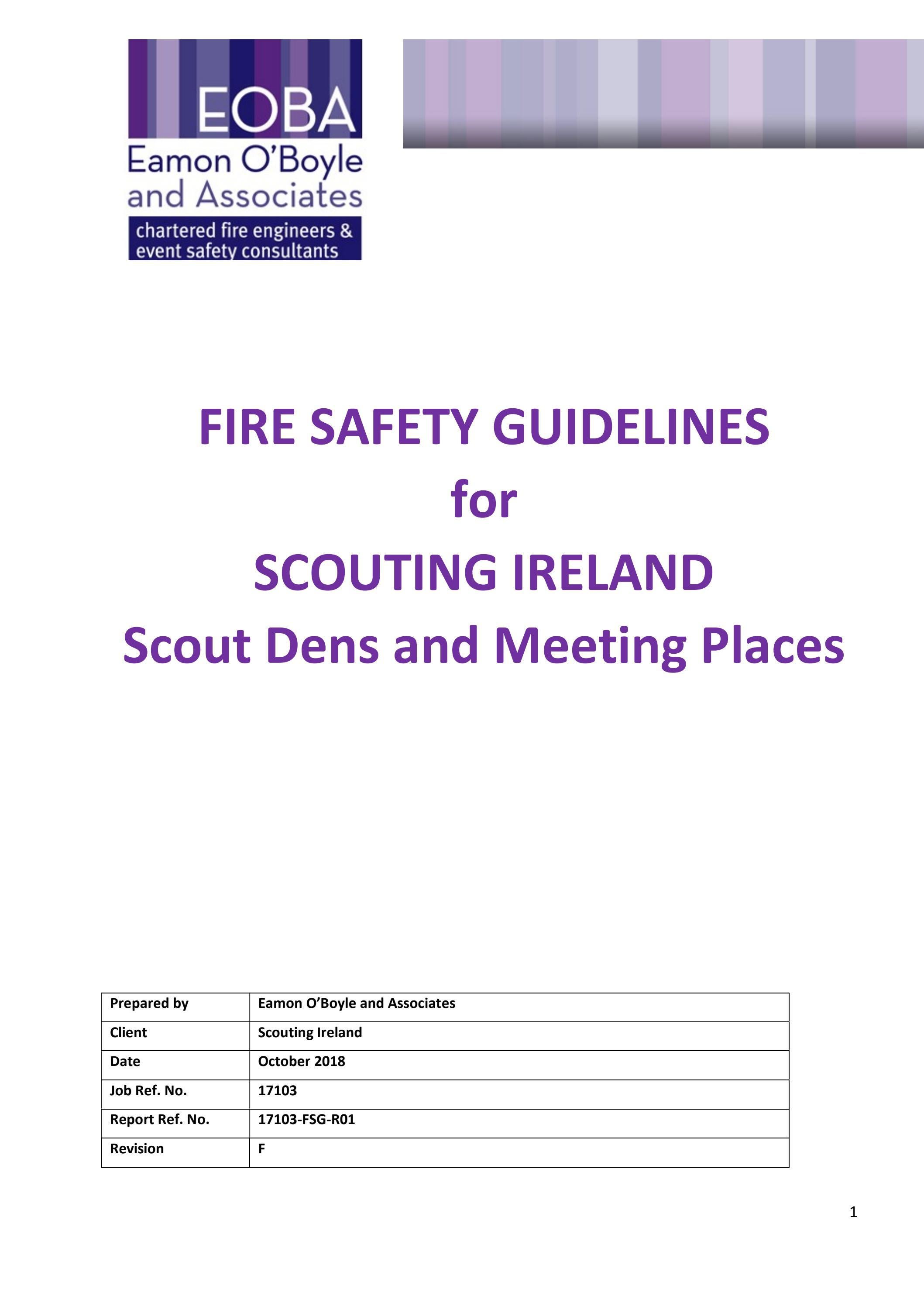 Fire-Safety-Guidelines-Update-December-2018 by Scouting Ireland - Issuu