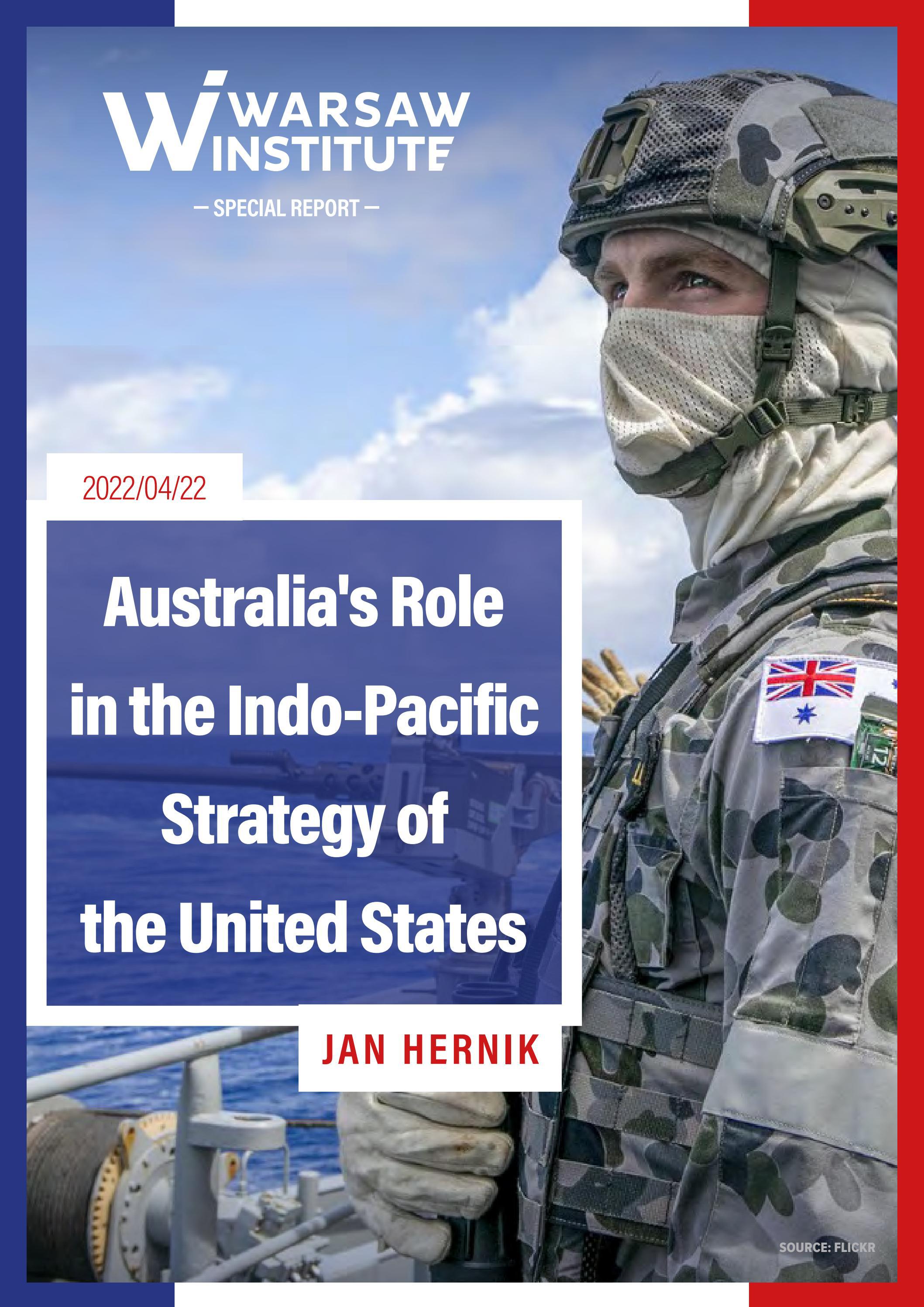 Australia's Role in the Indo-Pacific Strategy of the United States by ...
