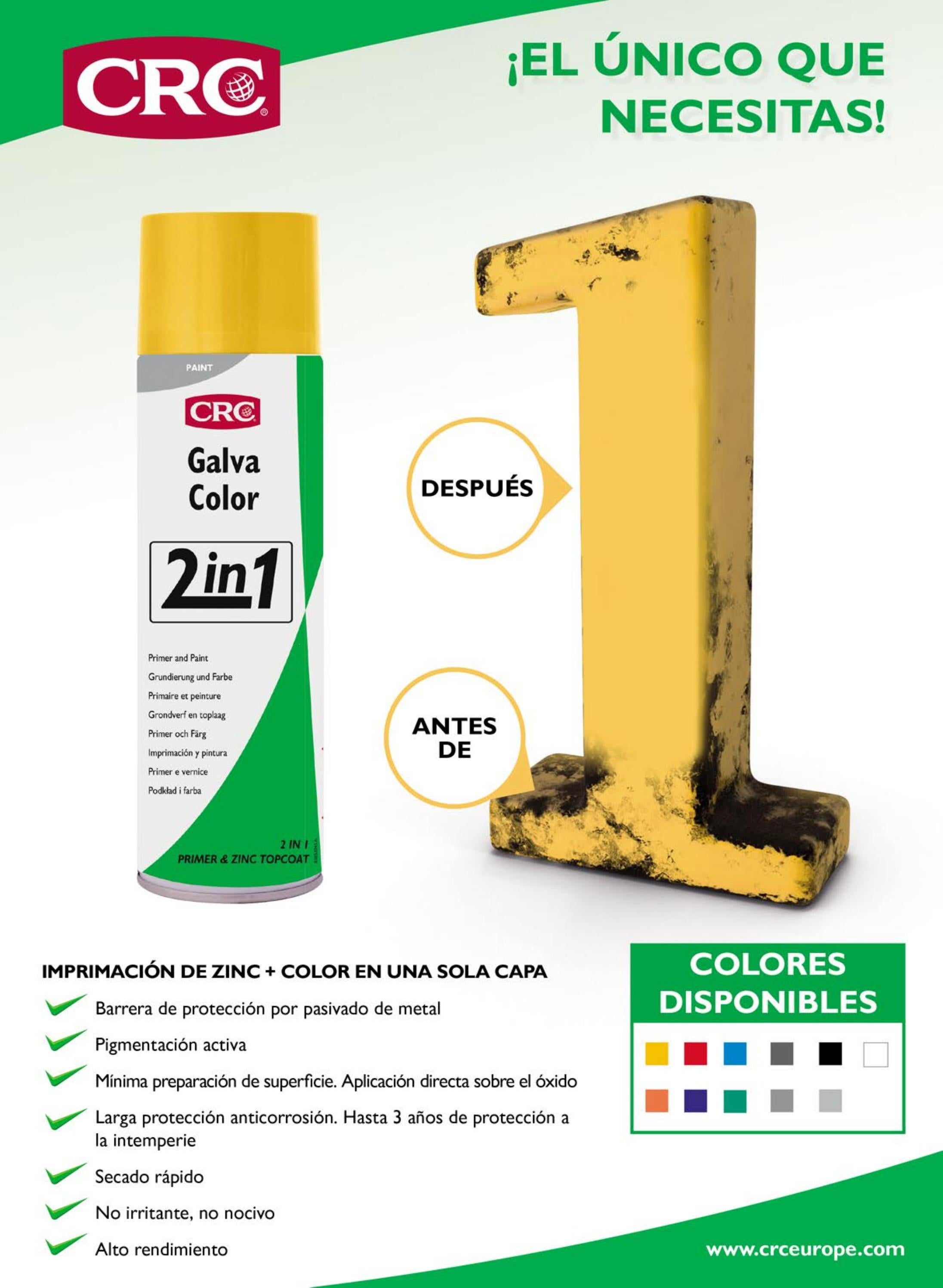 CRC Galva Color: imprimación de Zinc+color en una sola capa by ...