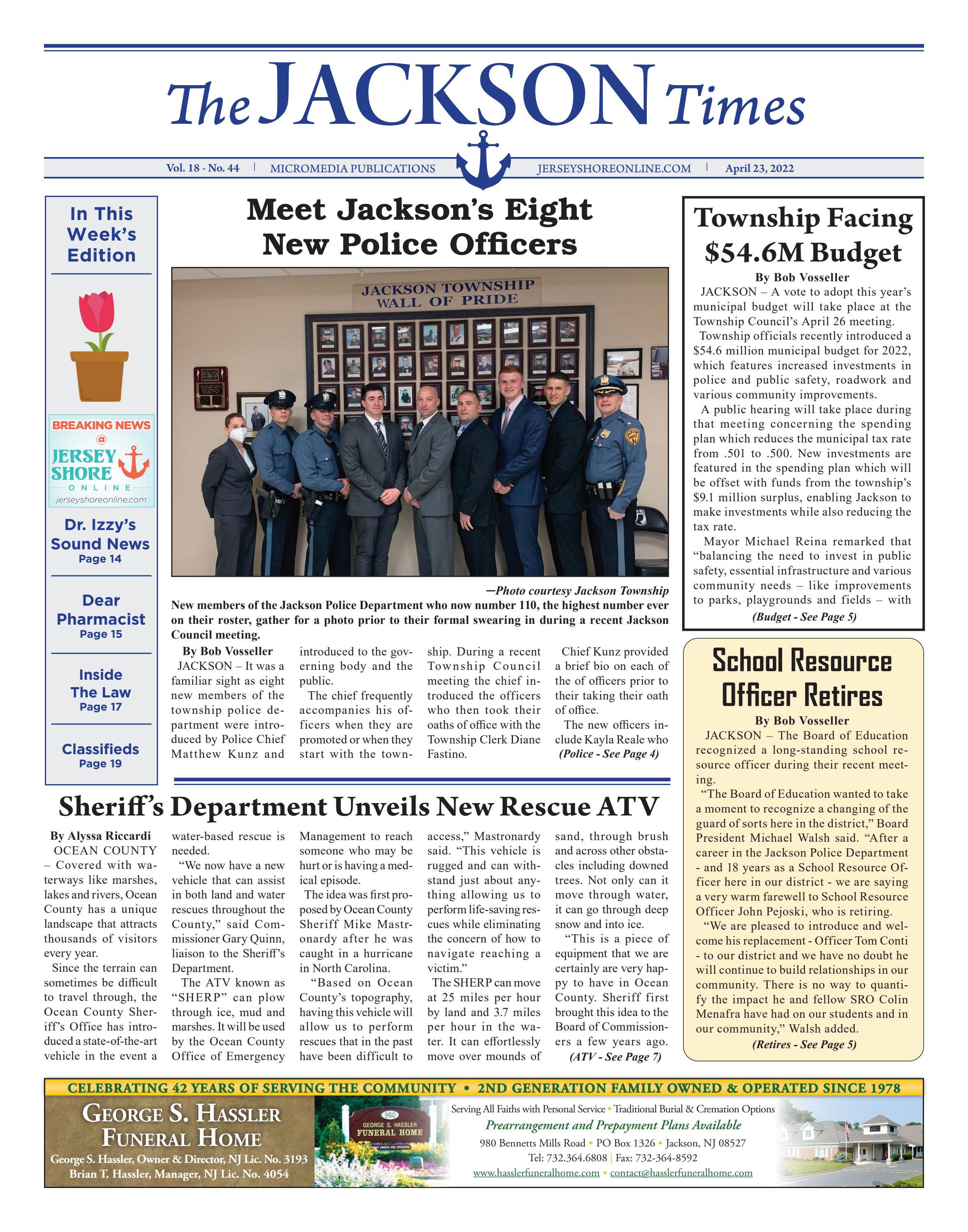 2022-04-23 - The Jackson Times by Jersey Shore Online - Issuu
