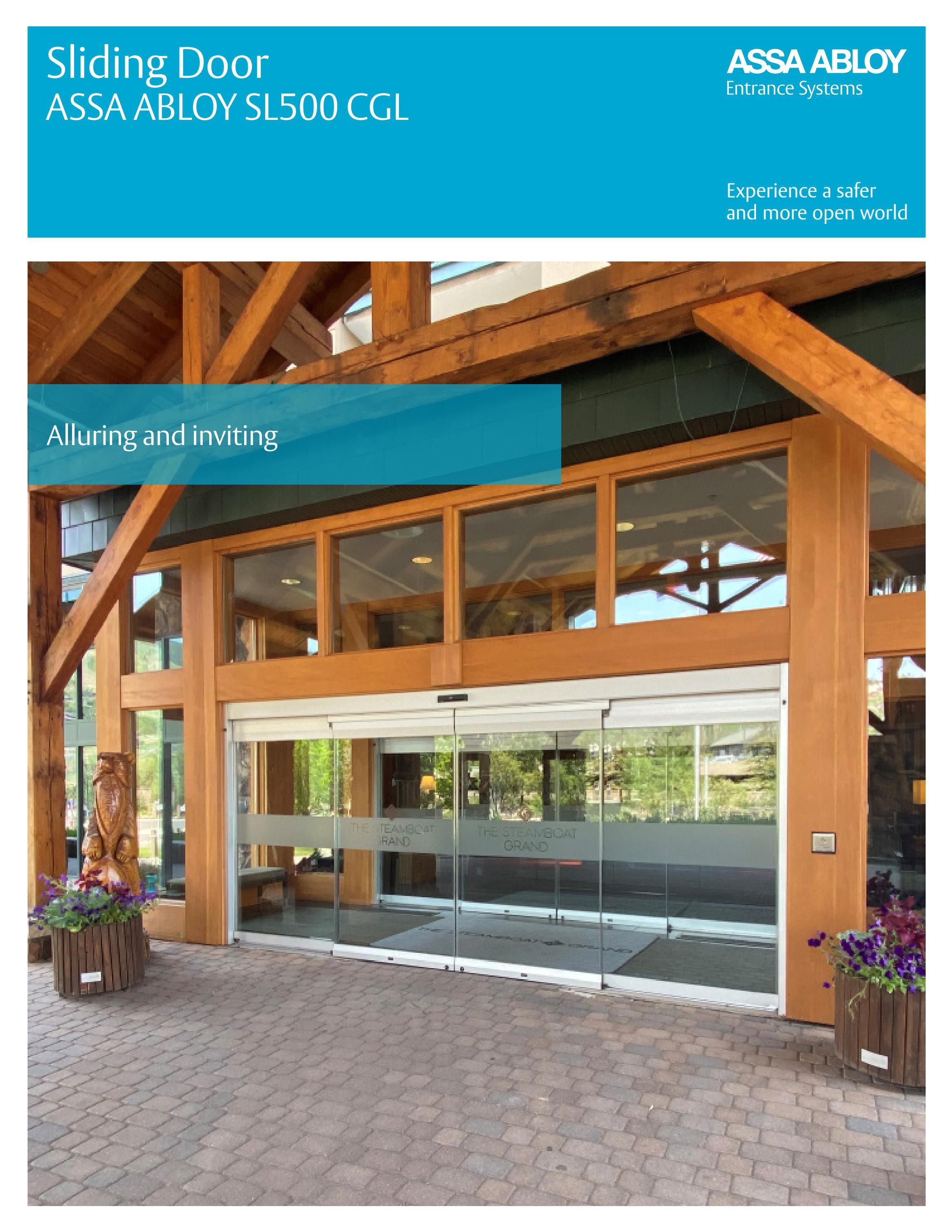 ASSA ABLOY SL500 CGL by assaabloyentrancesystems - Issuu