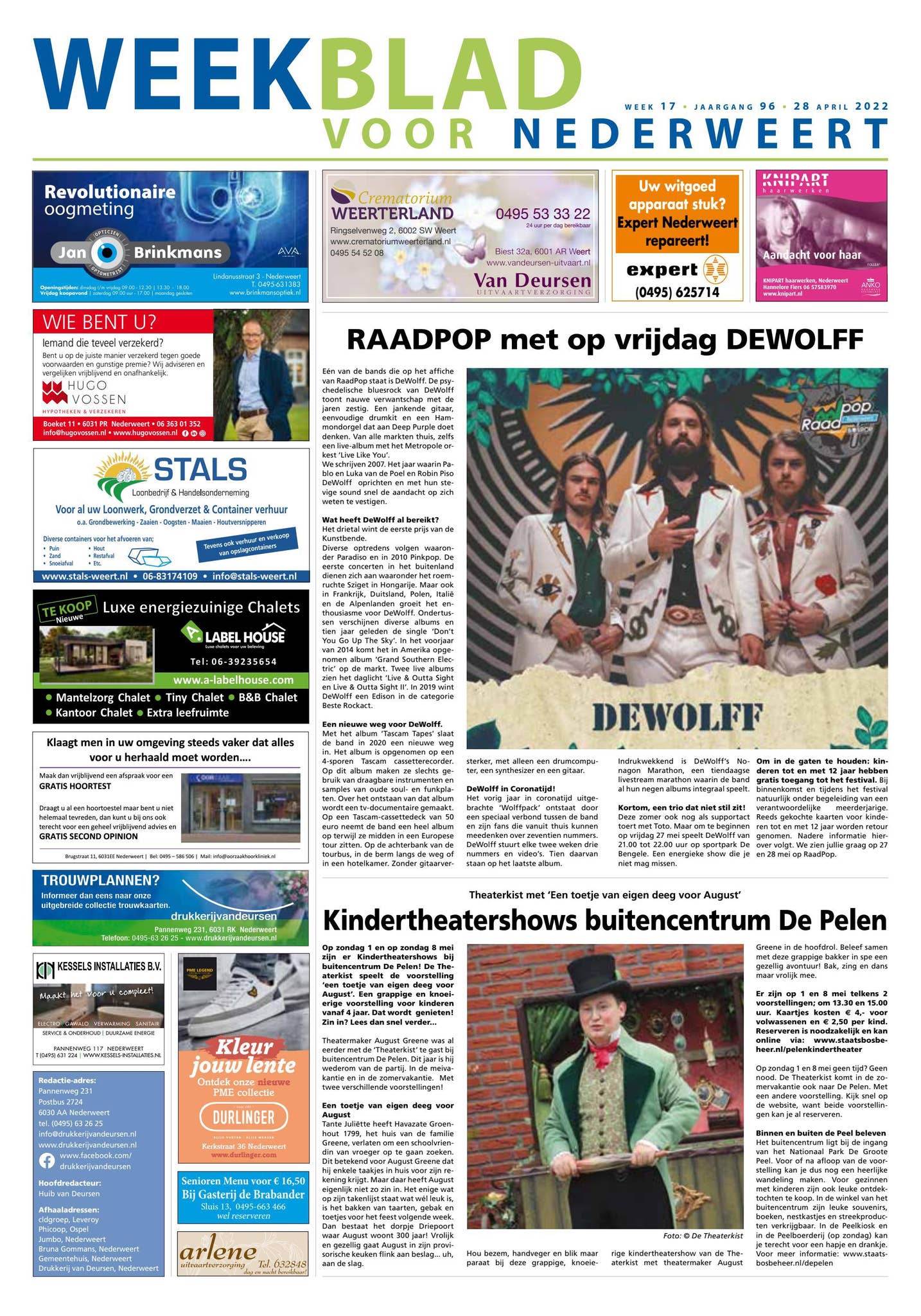 Week 17 2022 by Weekblad Nederweert - Issuu