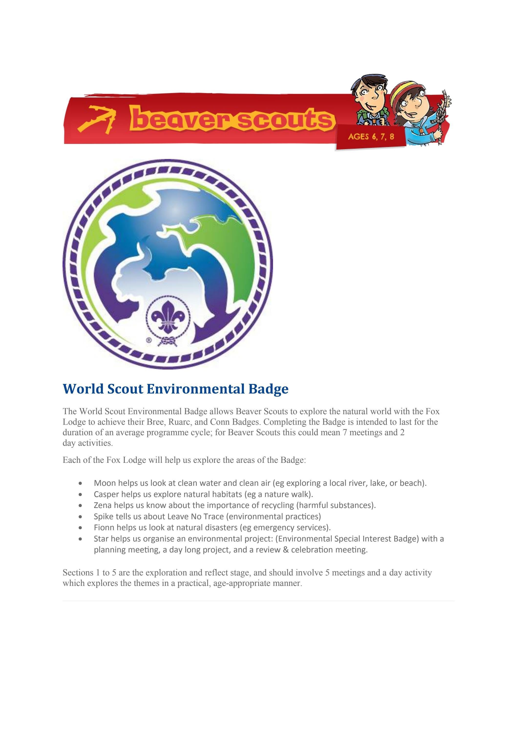 World Scout Environmental Badge + Messengers of Peace by Scouting ...