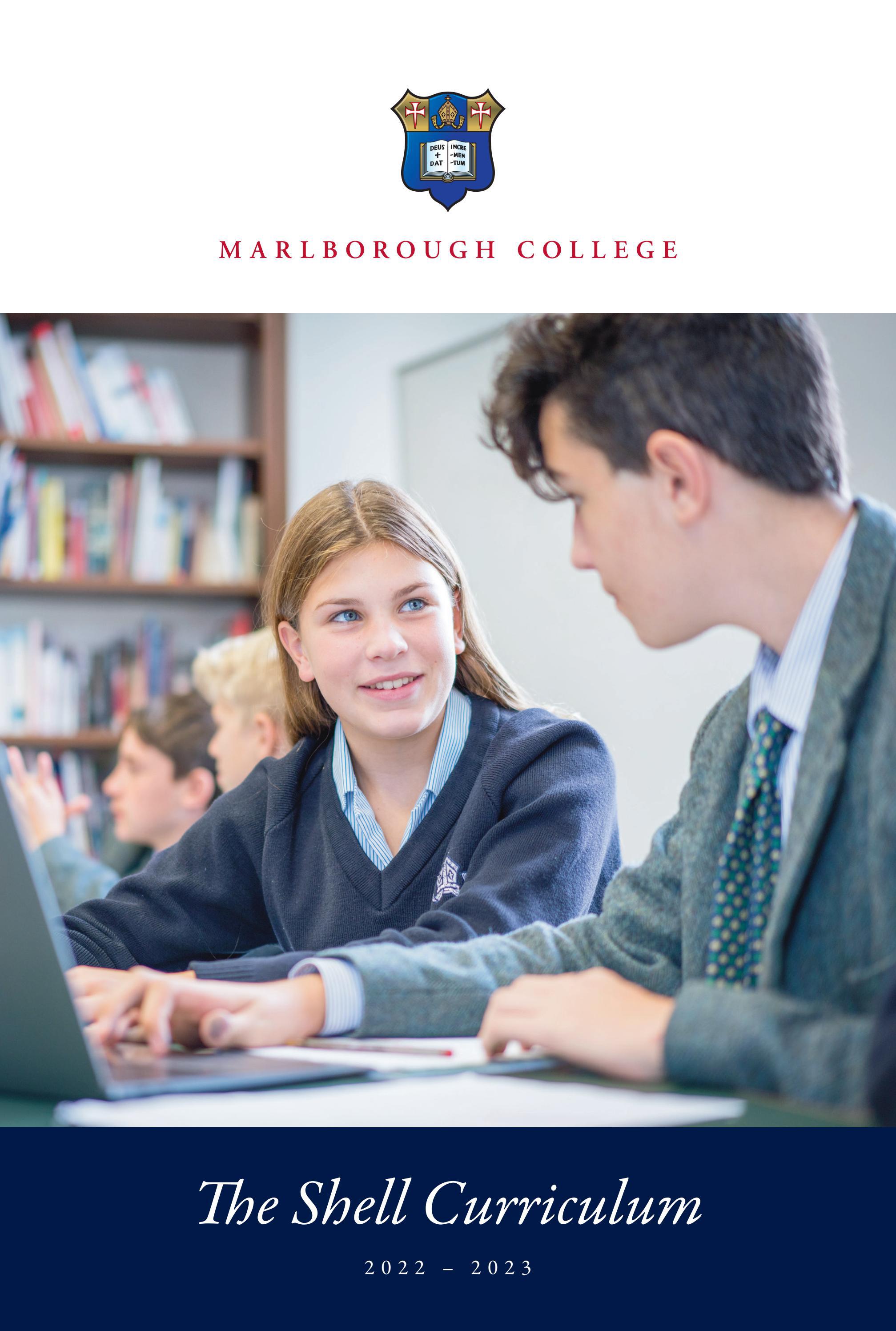 Shell Curriculum Booklet 2022-23 by Marlborough College - Issuu
