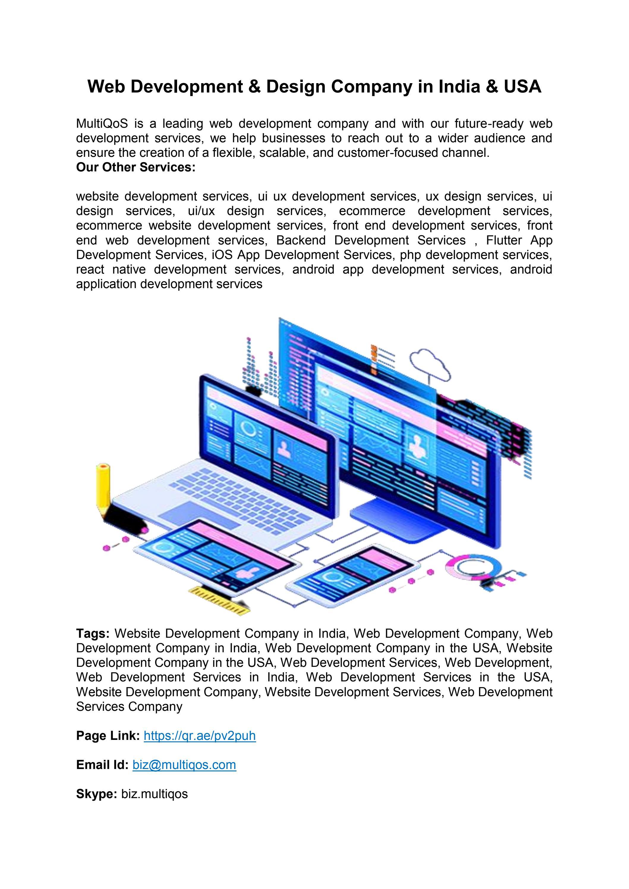 Web Development & Design Company in India & USA by Multiqostech - Issuu