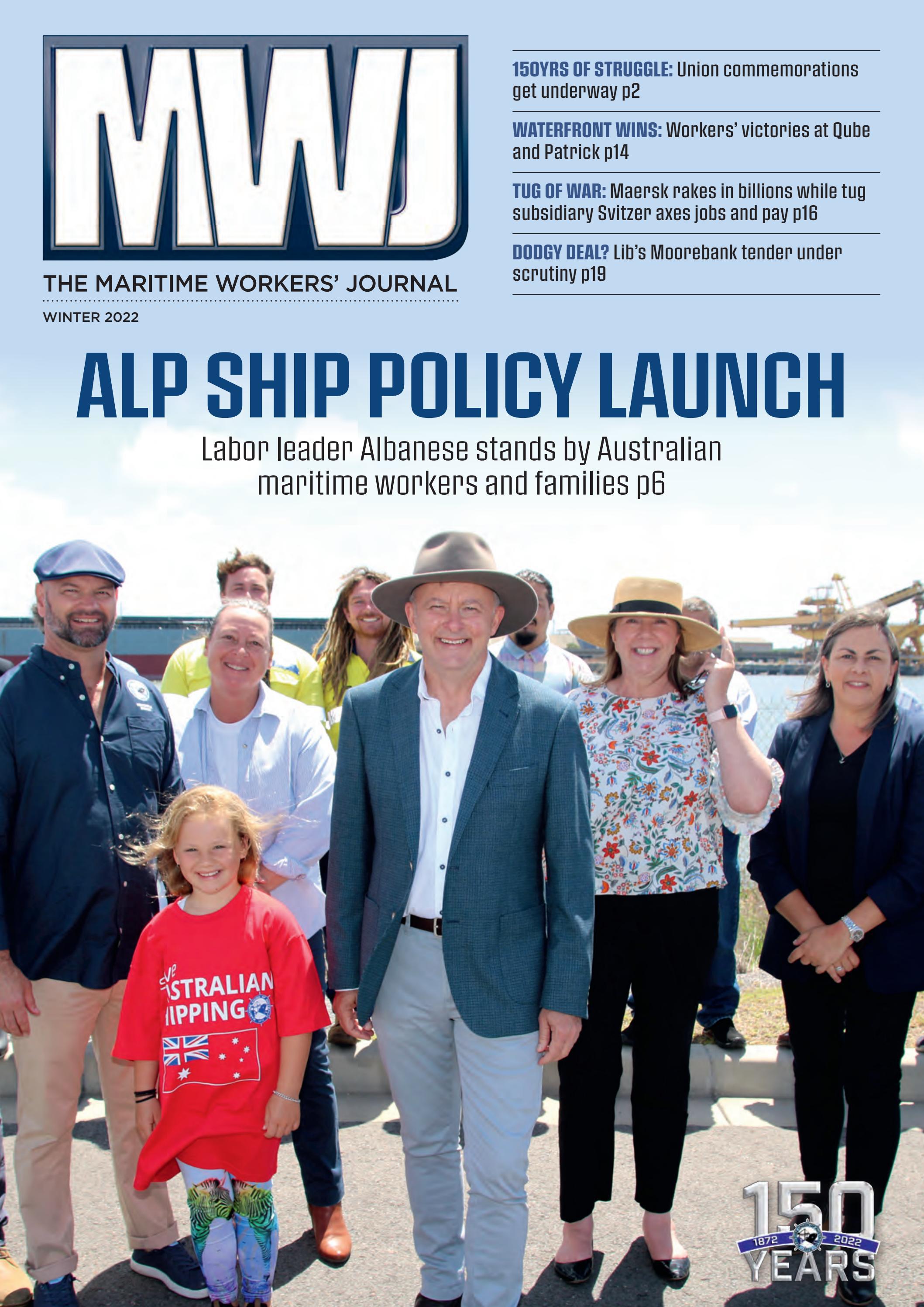 Maritime Workers Journal, Winter 2022 by Maritime Union Of Australia ...