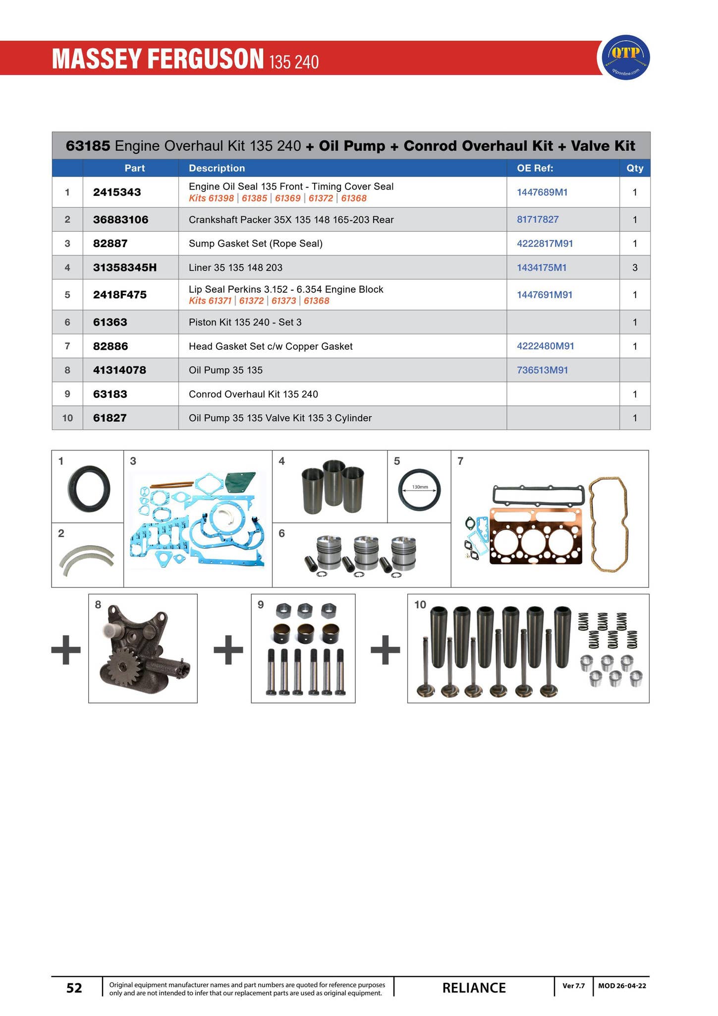13 reliance by Quality Tractor Parts - Issuu