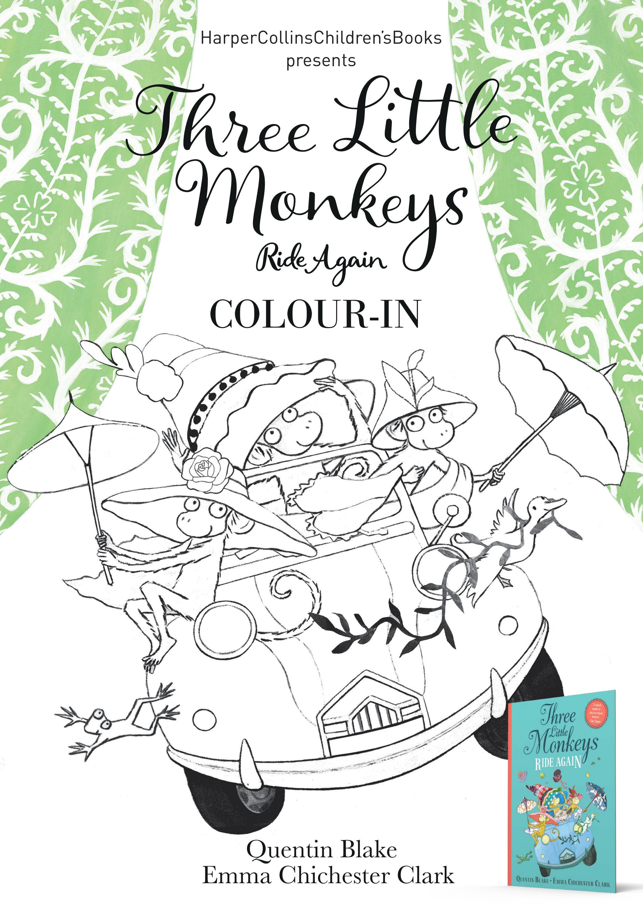 Three Little Monkeys Ride Again Activity Sheets by ...