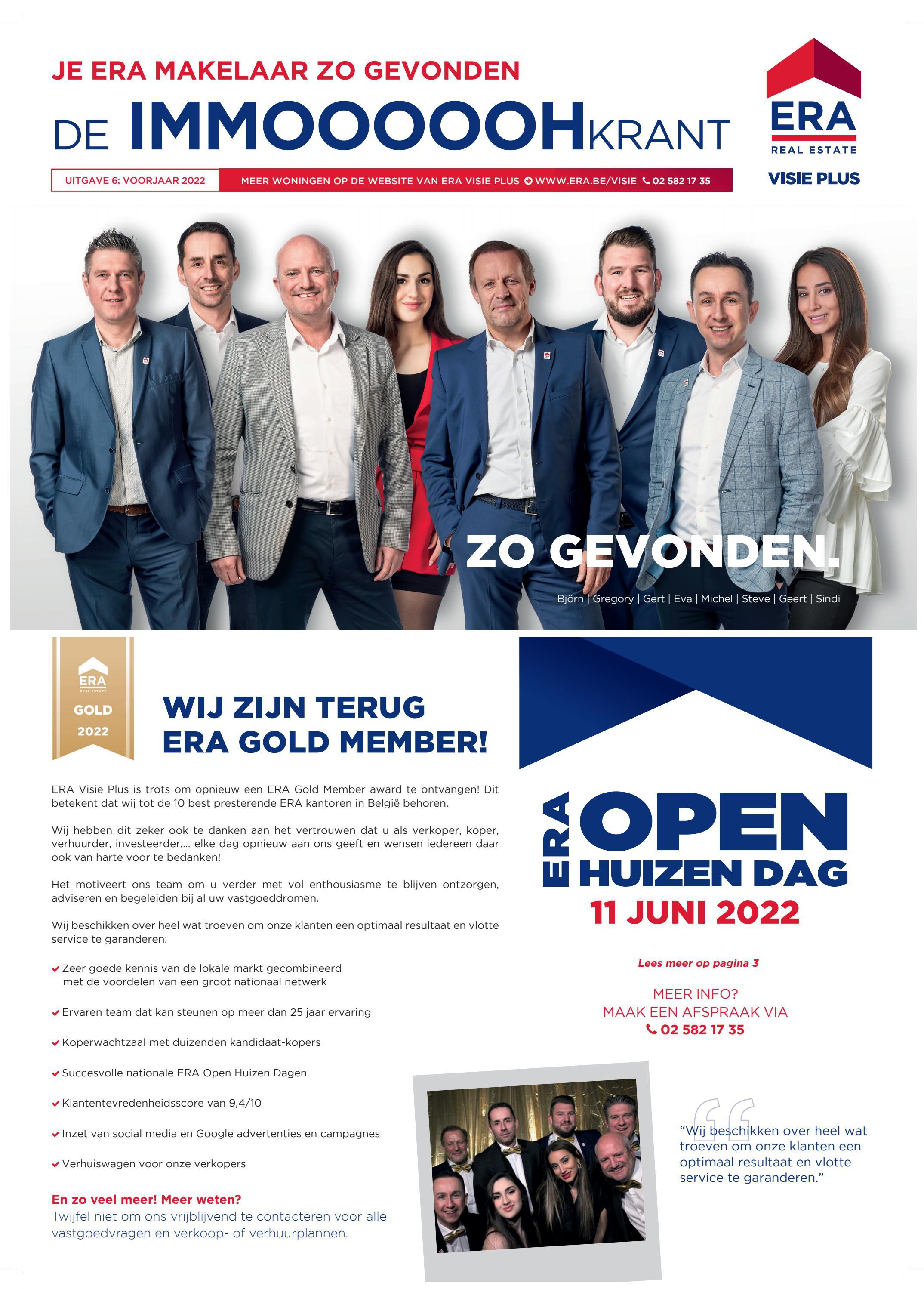 ERA VISIE PLUS - De IMMOOOOOHkrant - 2022 Uitgave 6 by ERA Belgium - Issuu