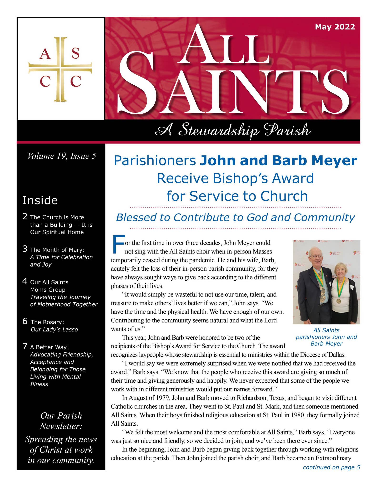 All Saints Catholic Church Newsletter — May 2022 by Catholic ...