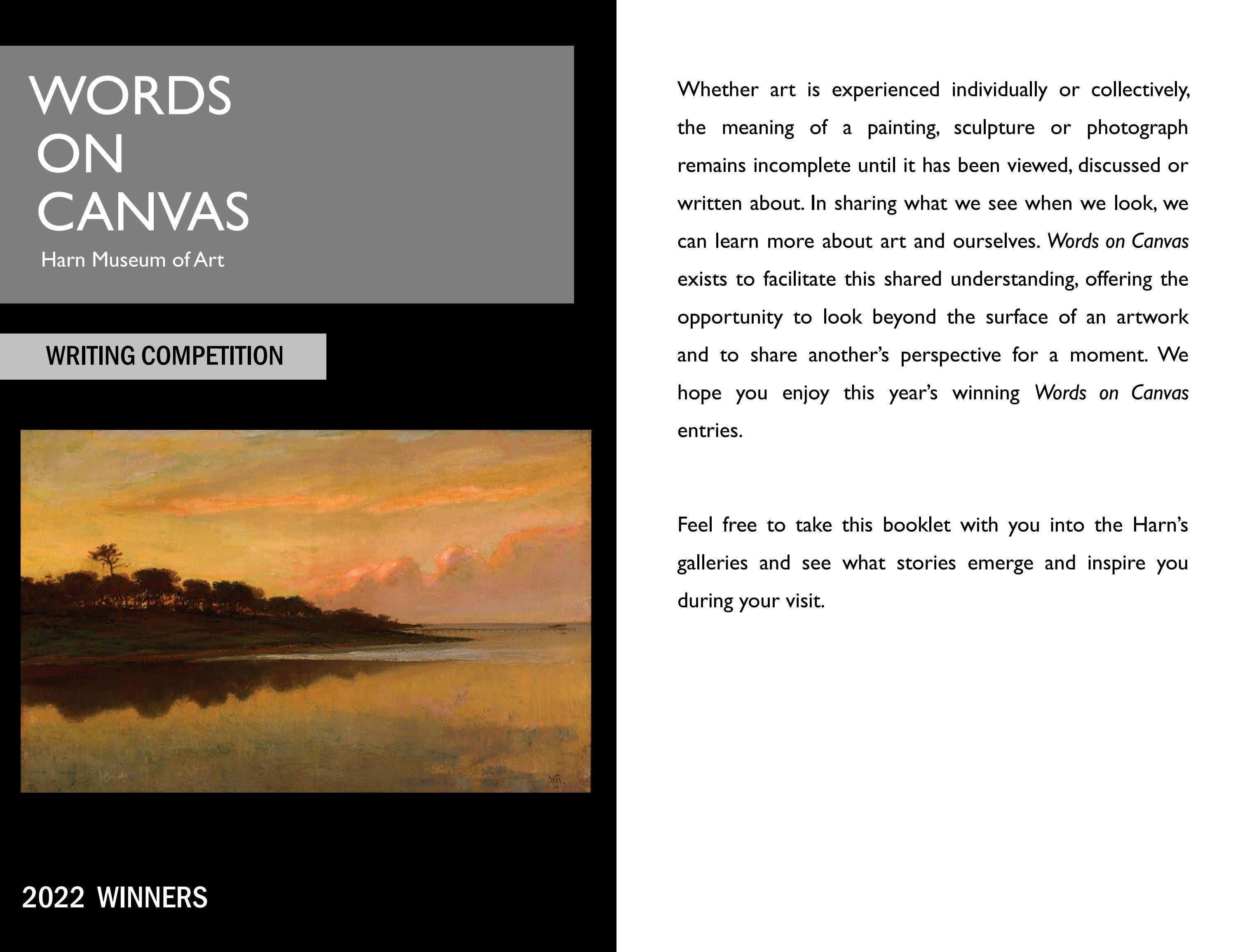 Words on Canvas Writing Competition 2022 Winners by harnmuseumofart - Issuu
