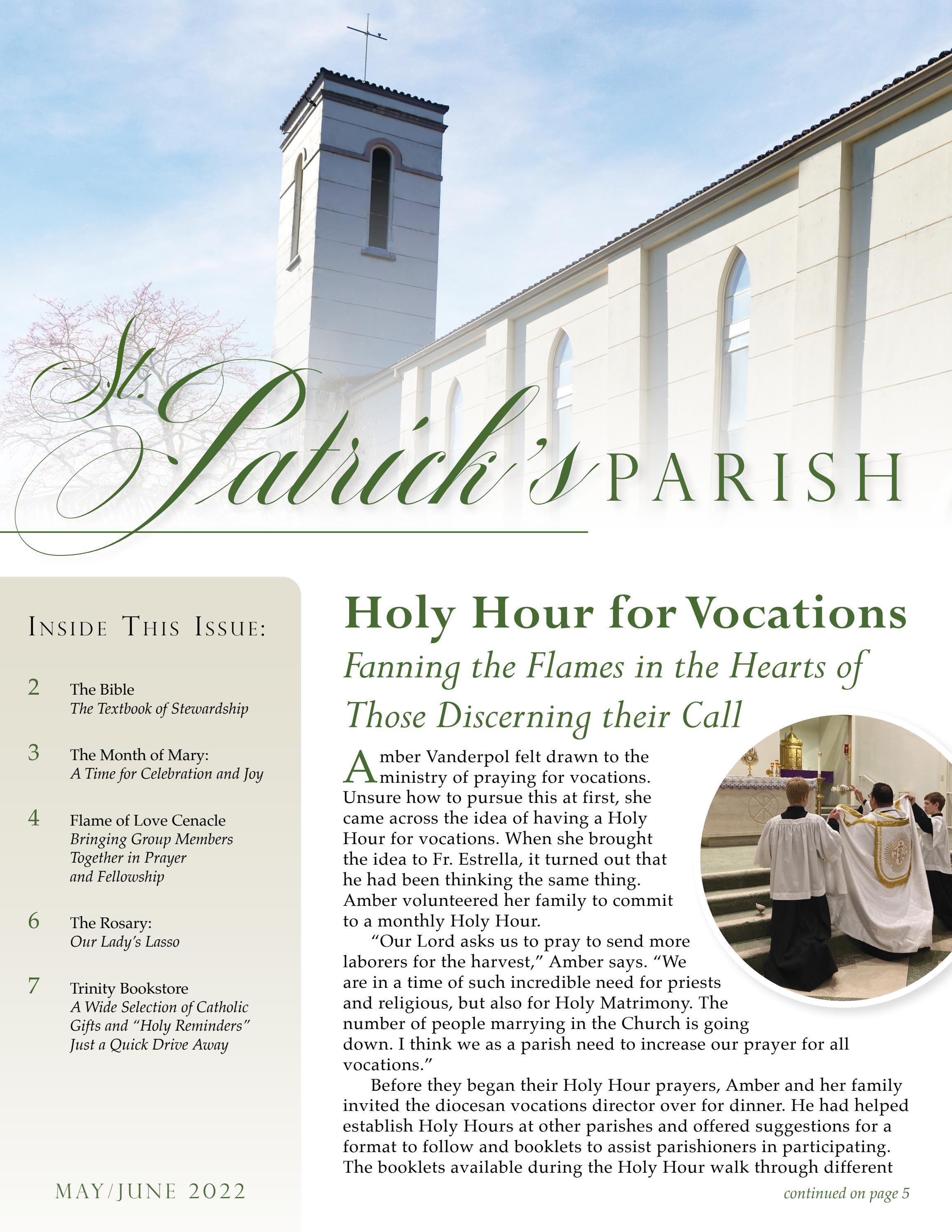 St. Patrick Catholic Parish Newsletter — May-June 2022 by Catholic ...