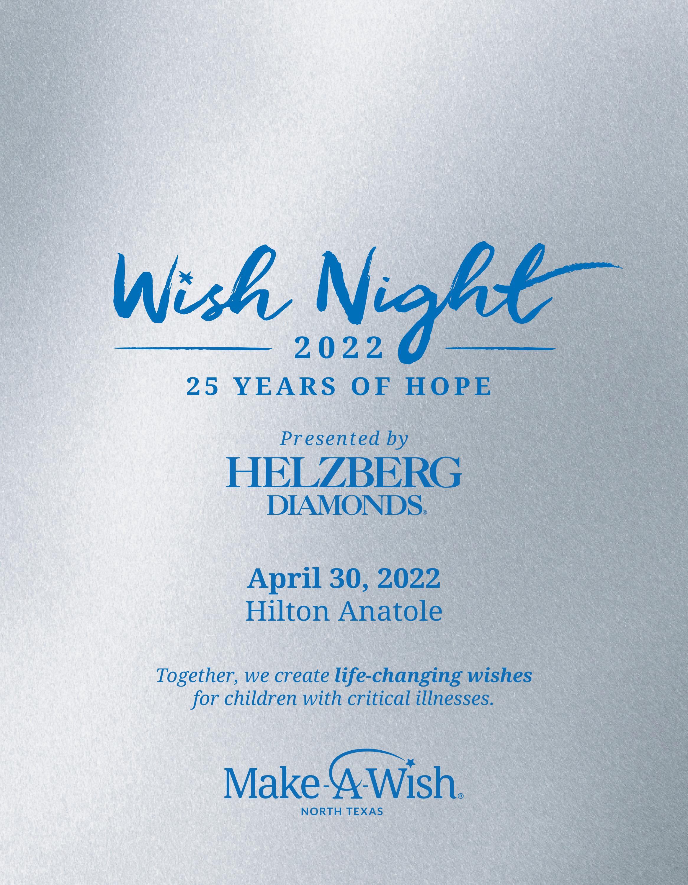 Wish Night 2022 Program by Make-A-Wish North Texas - Issuu