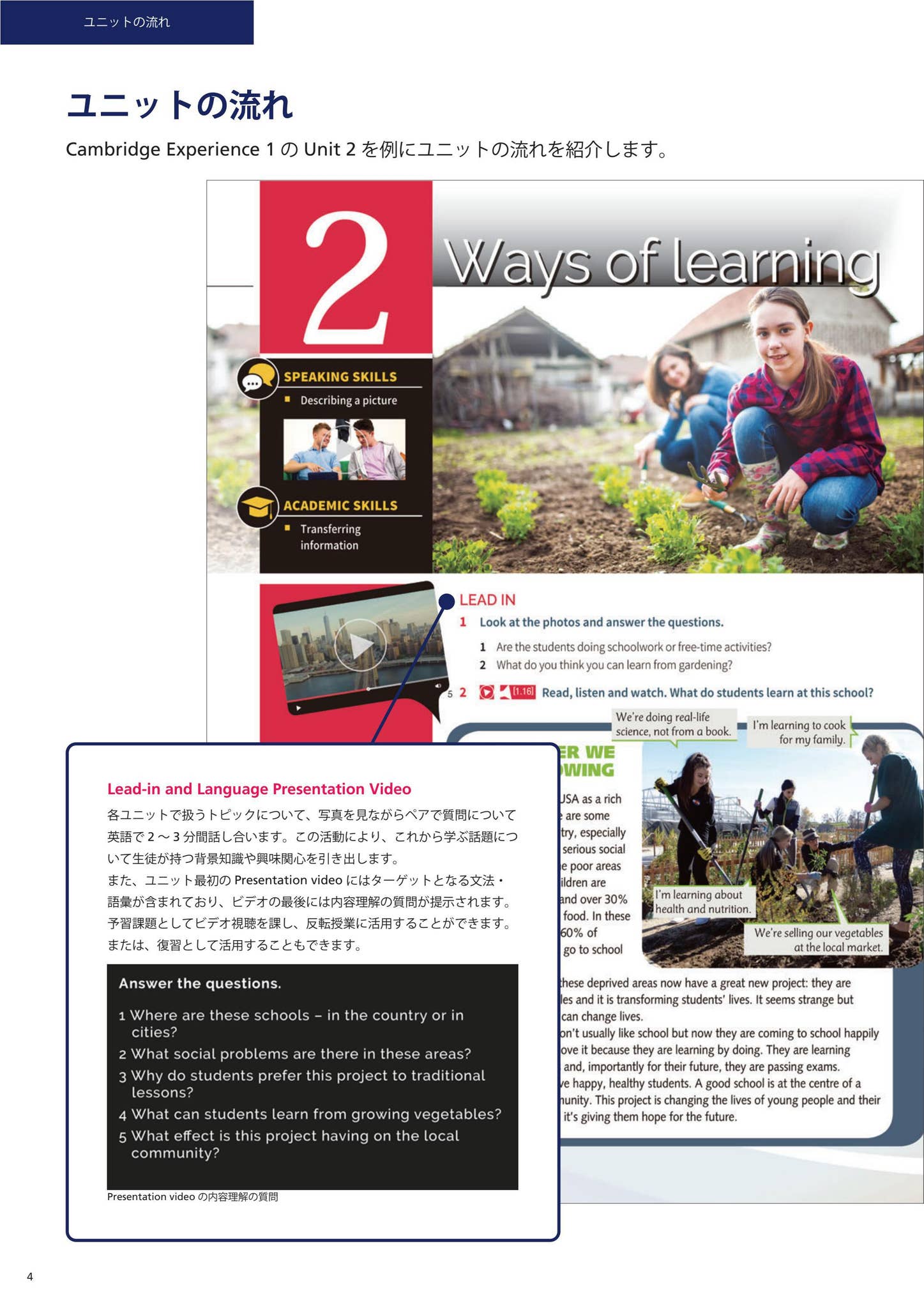 Cambridge Experience Levels 1 and 2 brochure by Cambridge English - Issuu