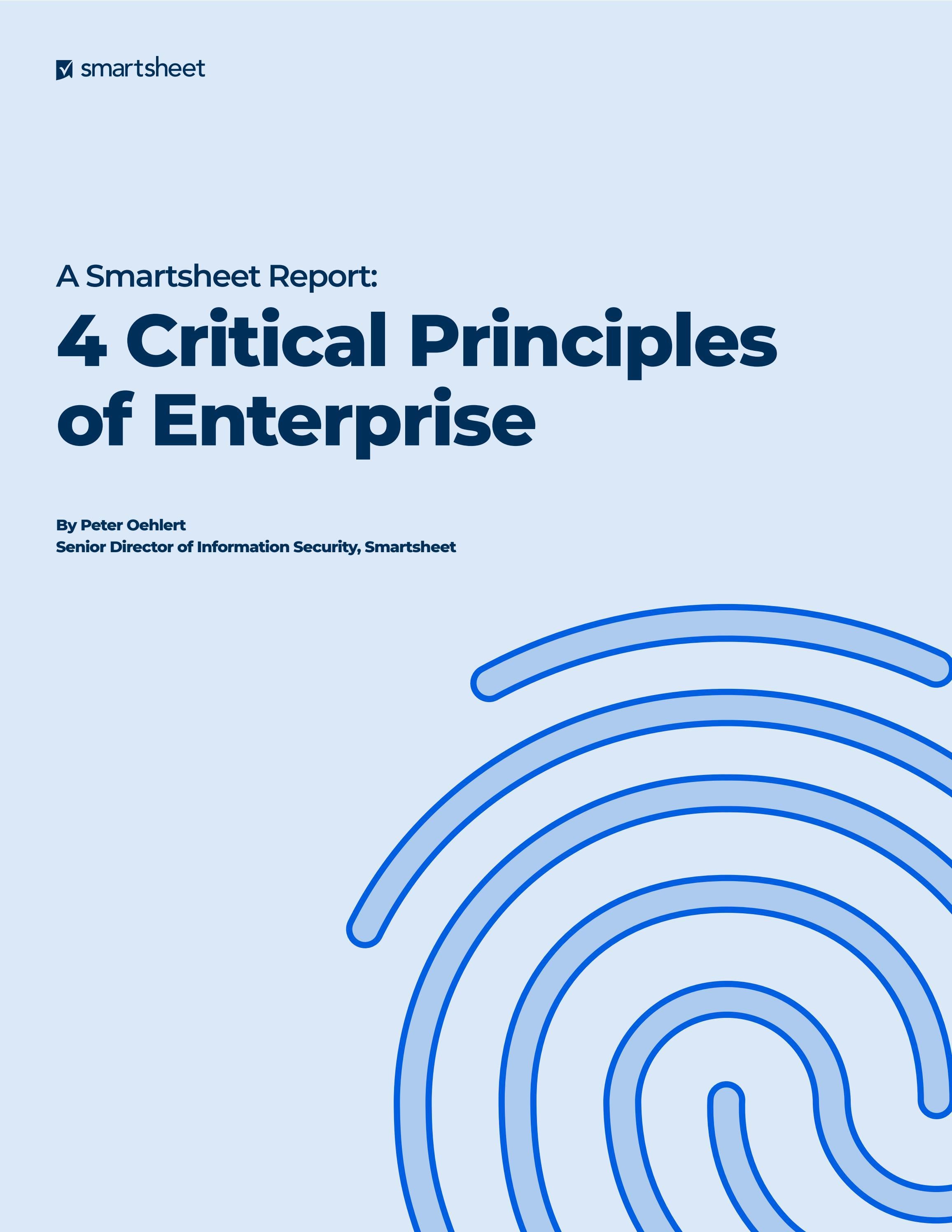 Smartsheet Report: 4 Critical Principles of Enterprise by ADAPTURE - Issuu