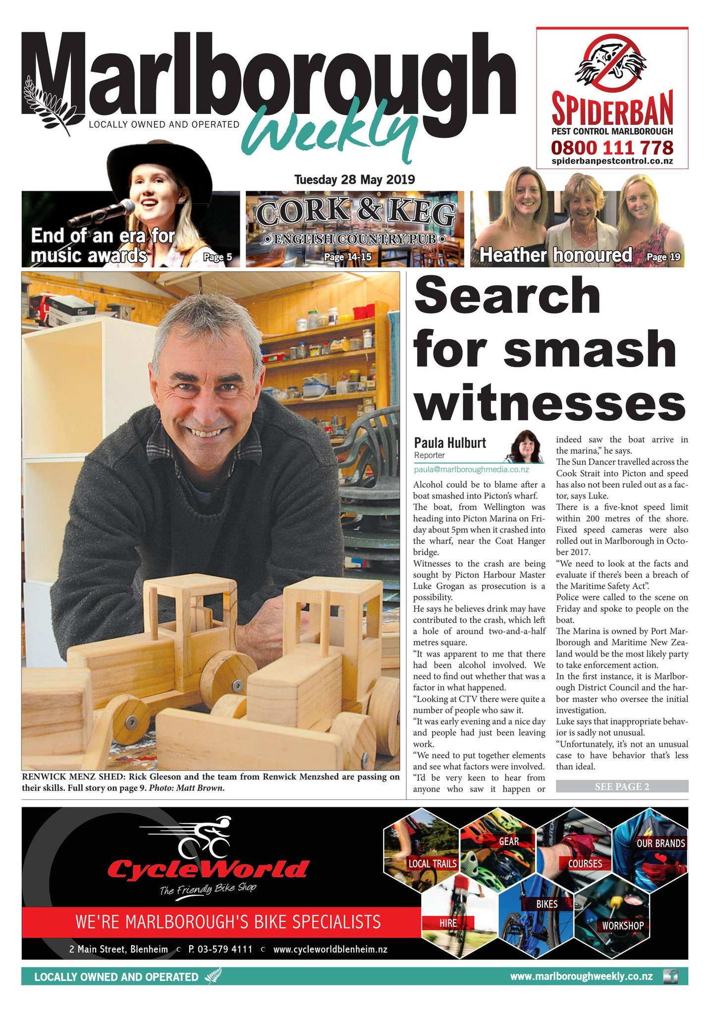 Marlborough Weekly 28 May 2019 by Top South Media - Issuu