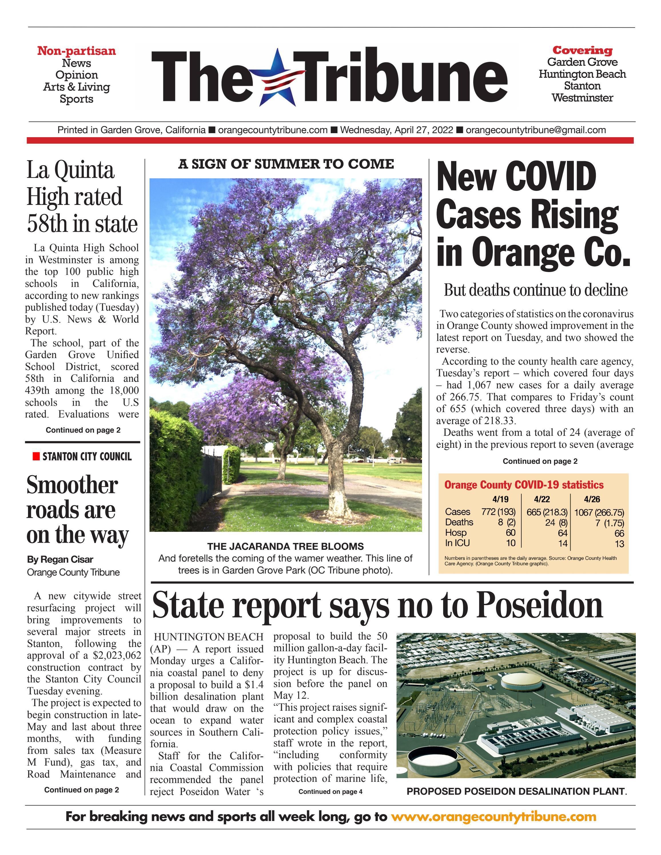 The Orange County Tribune April 27, 2022 by orangecountytribune - Issuu