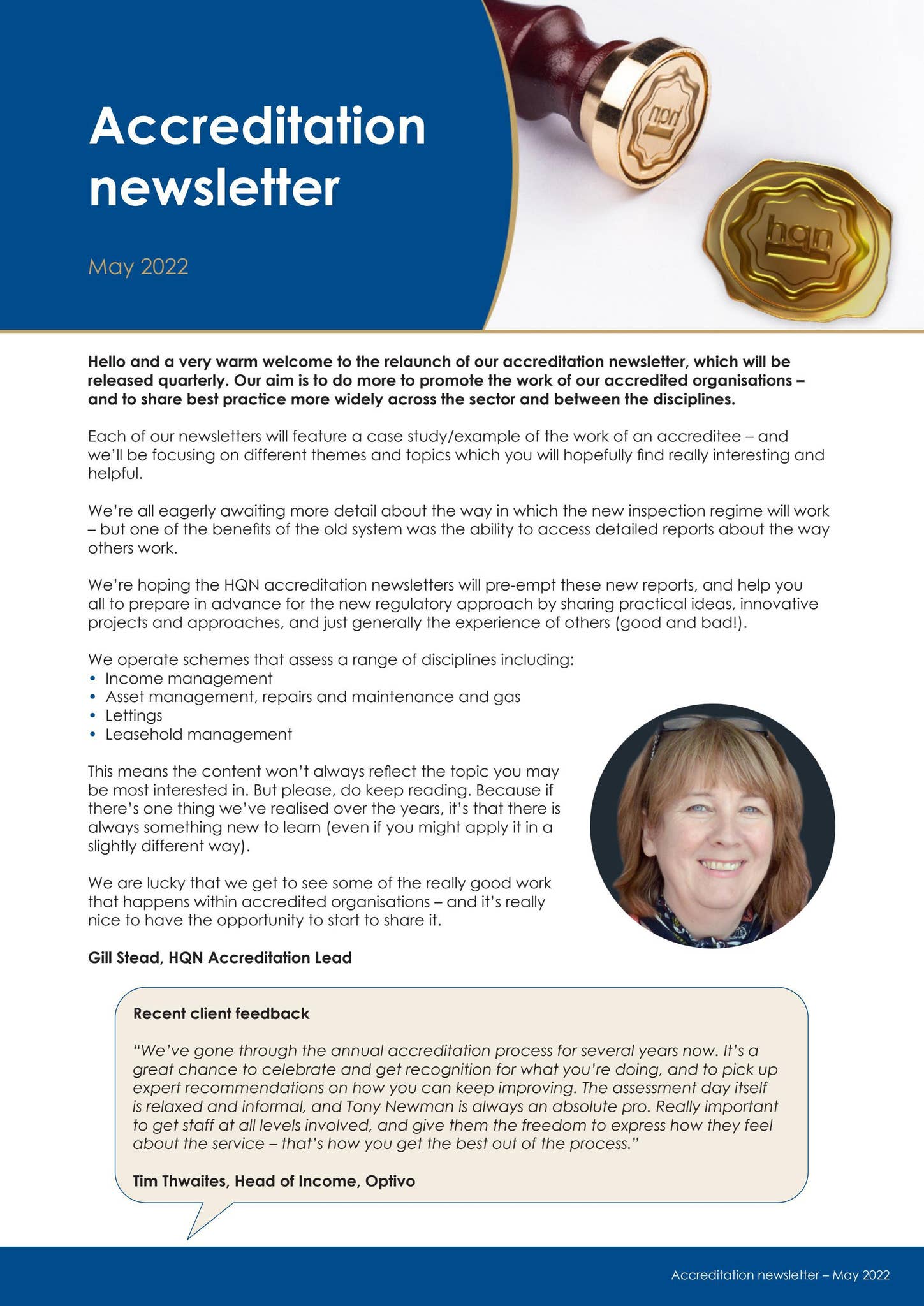 Accreditation newsletter – May 2022 by HQN Limited - Issuu