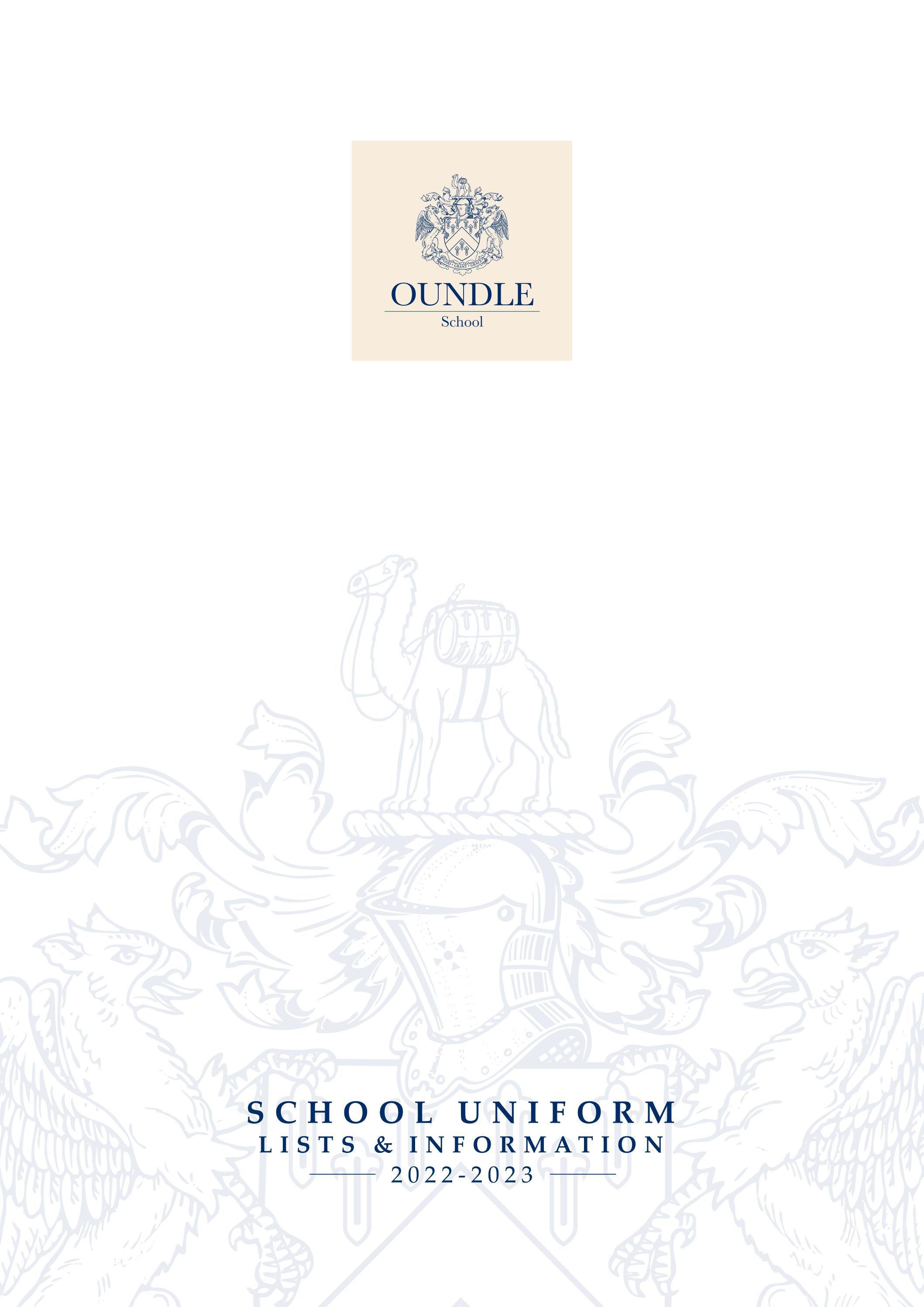 School Uniform Lists and Information by Oundle School and Laxton Junior ...