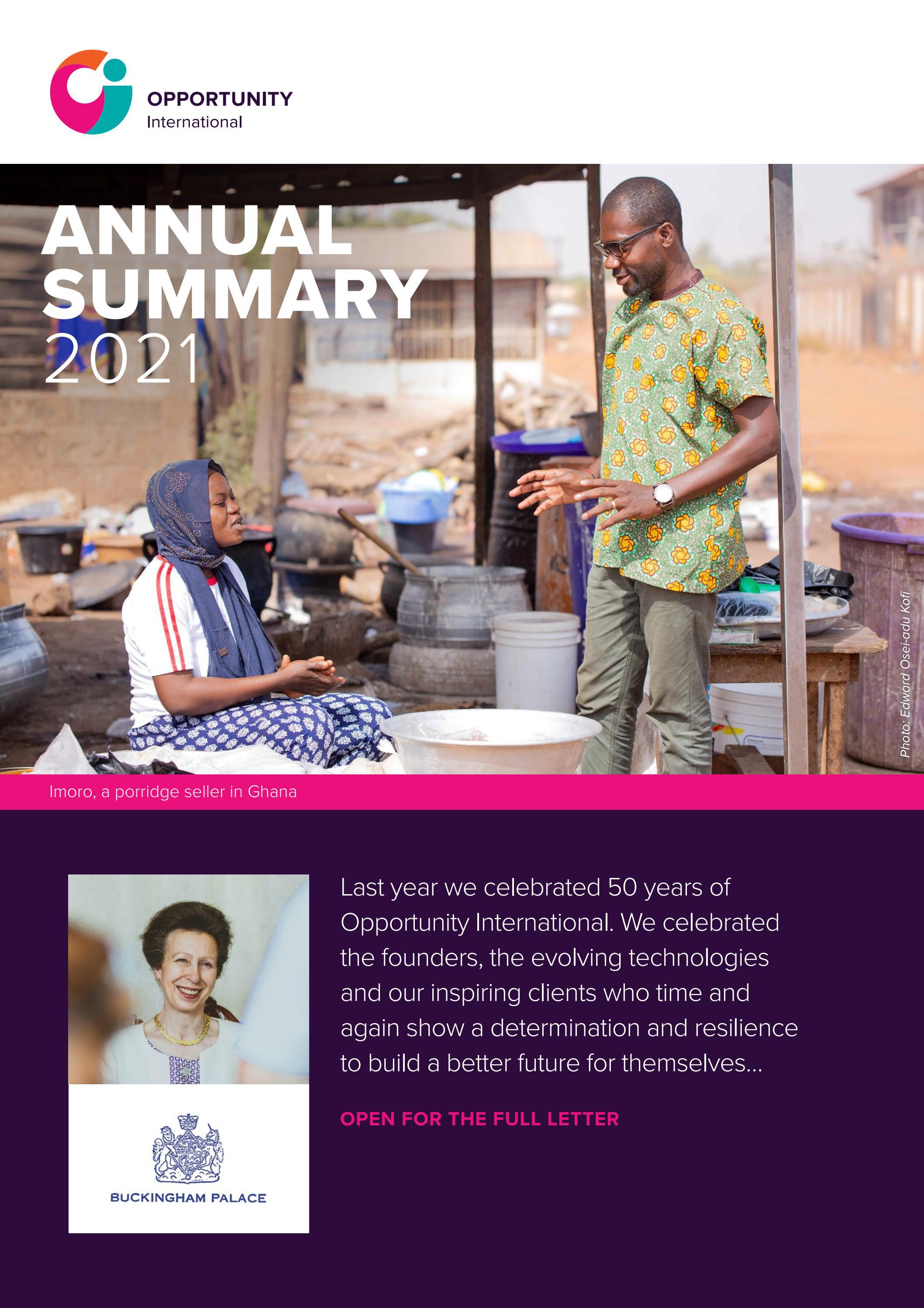 Annual Summary 2021 by Opportunity International - Issuu