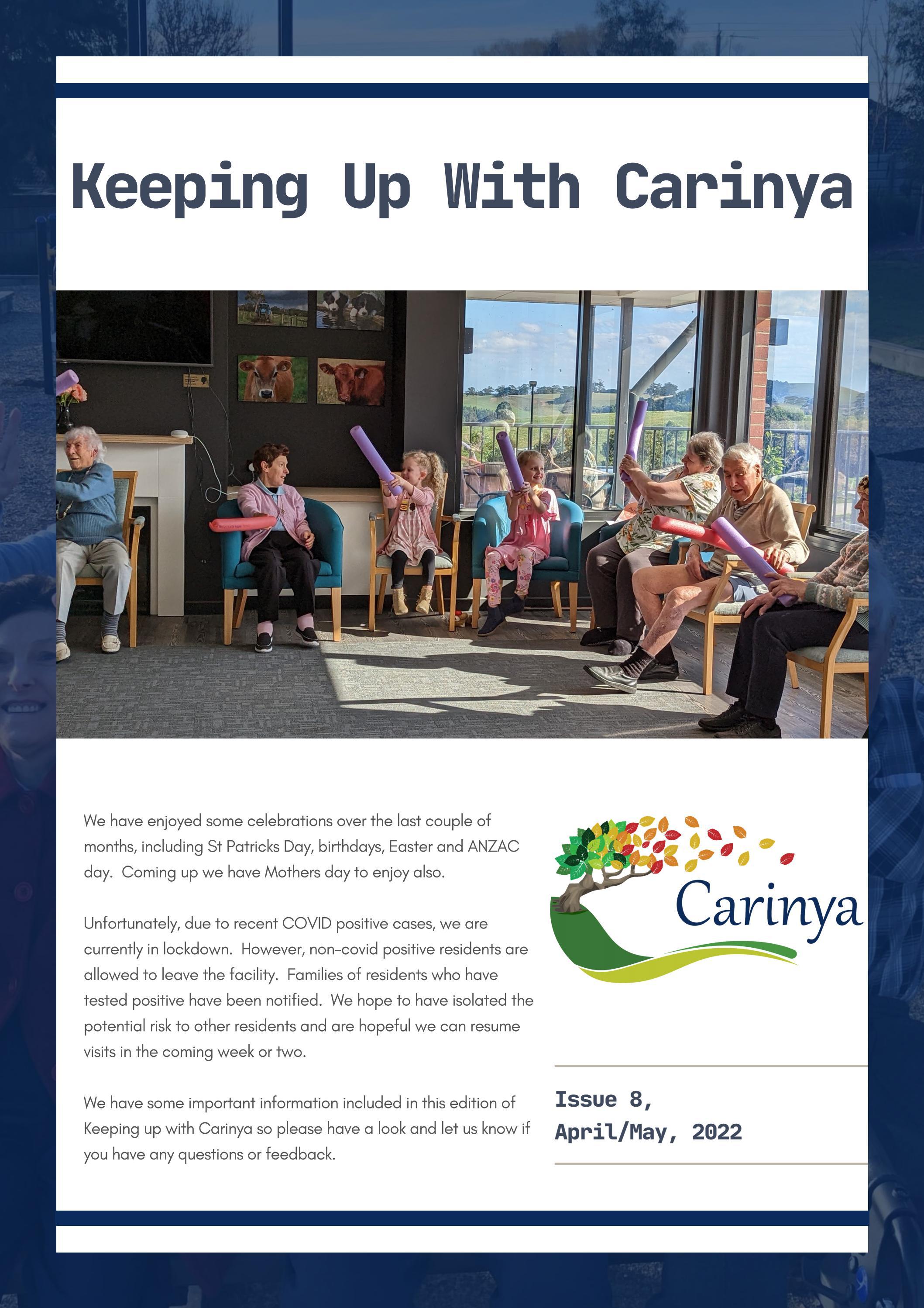 Keeping Up With Carinya April/May 2022 by carinya - Issuu