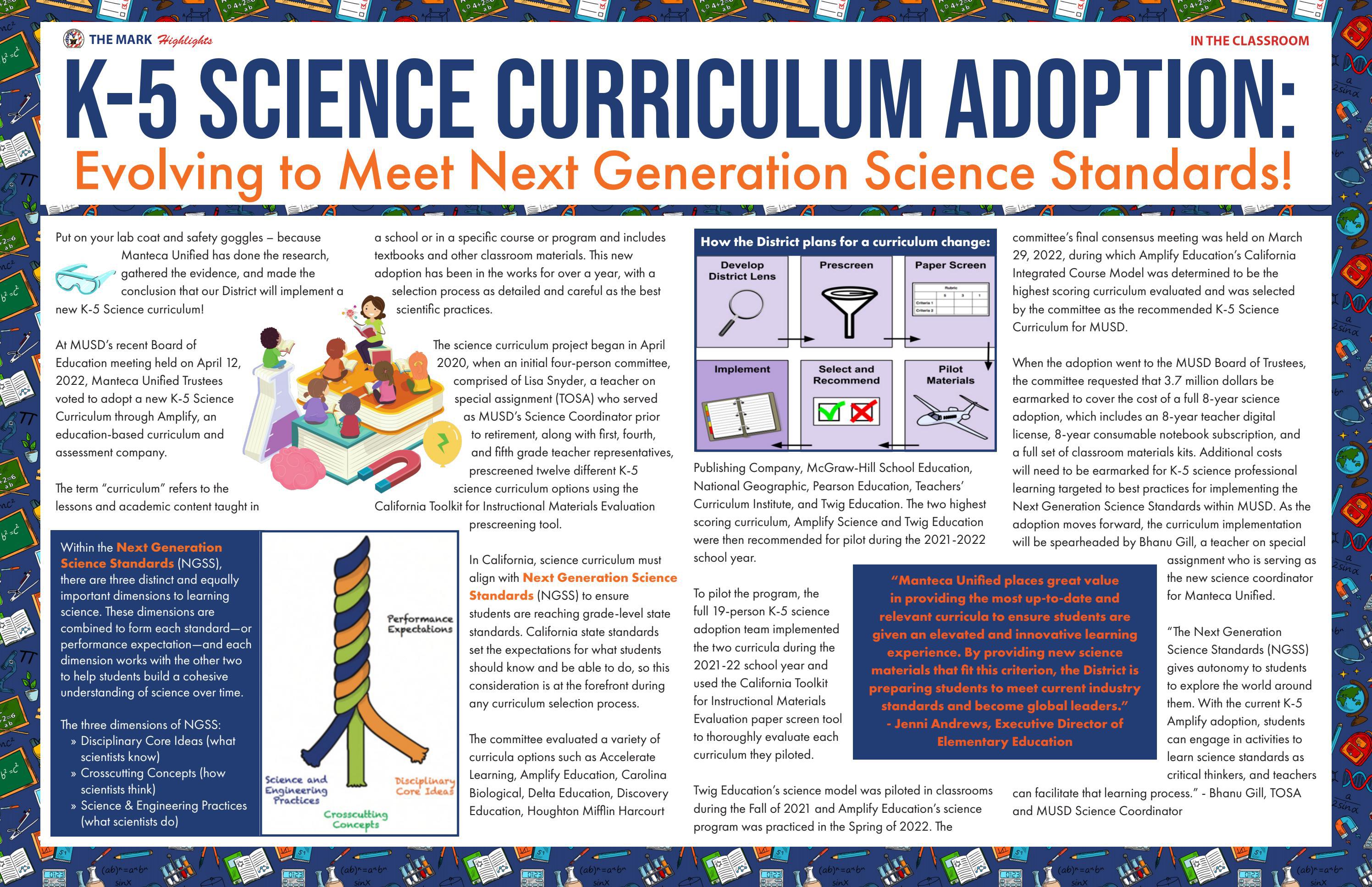 K-5 Science Curriculum Adoption: Evolving to Meet Next Generation ...