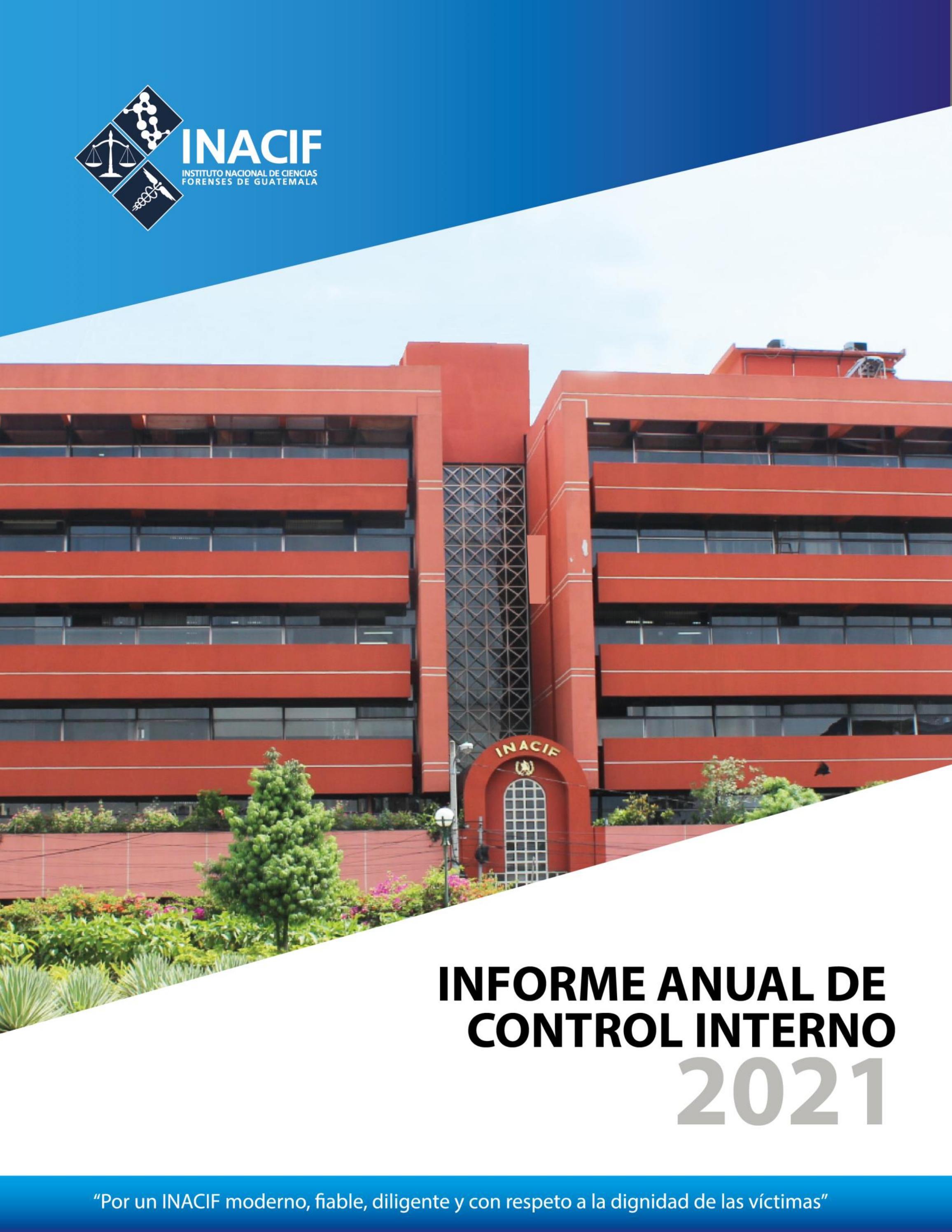 Informe anual de control interno 2021 SINACIG by Instituto Nacional de ...
