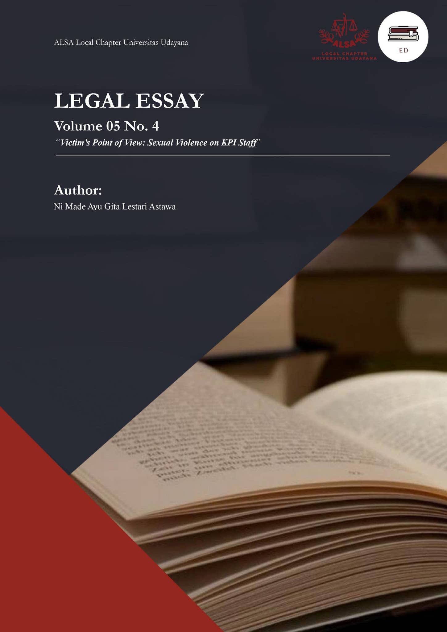 Legal Essay ALSA LC Unud Volume 05 No. 4 by lawdev.alsaudayana - Issuu