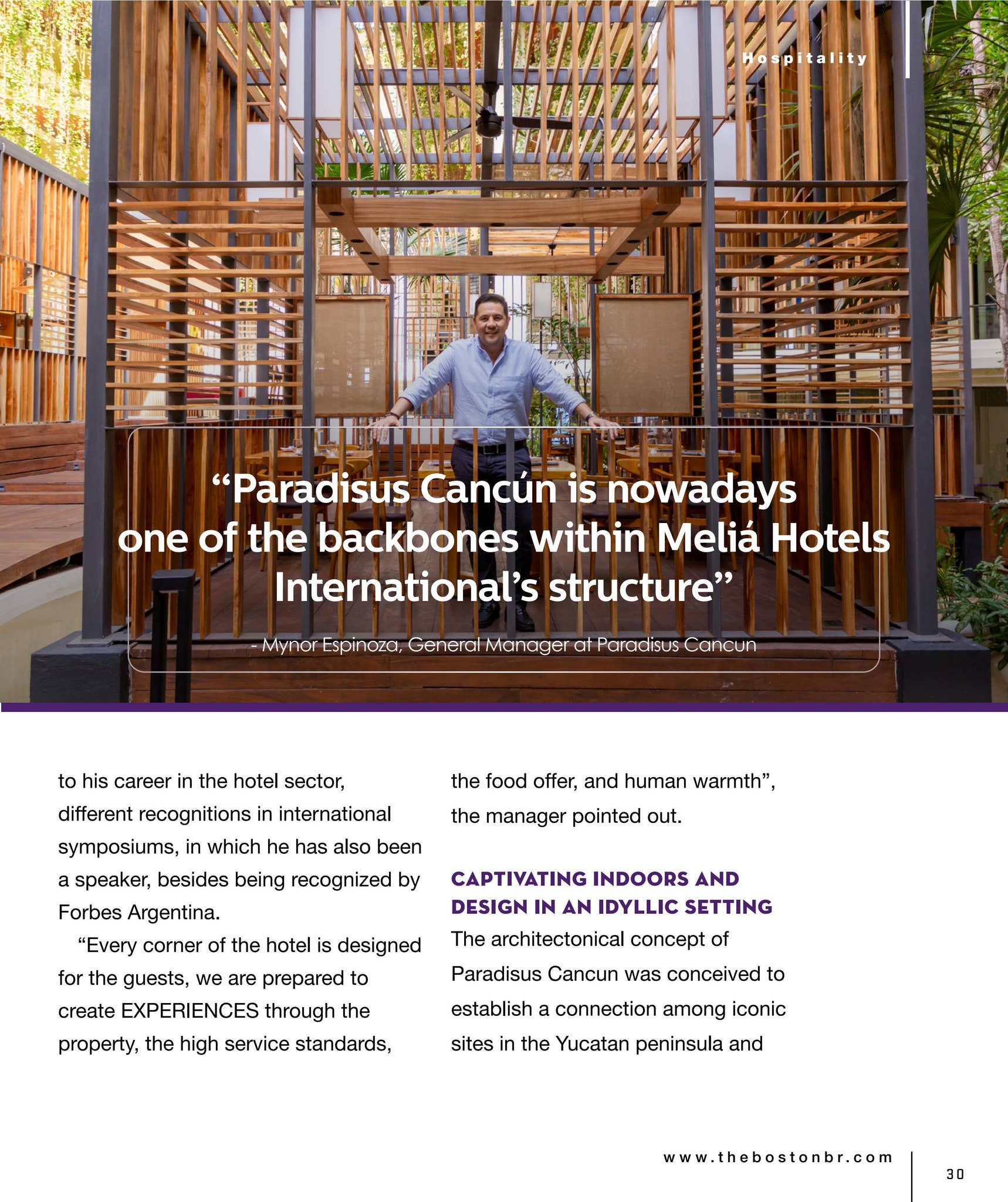 Paradisus Cancun | BBR - Brochure by The Boston Business Review - Issuu