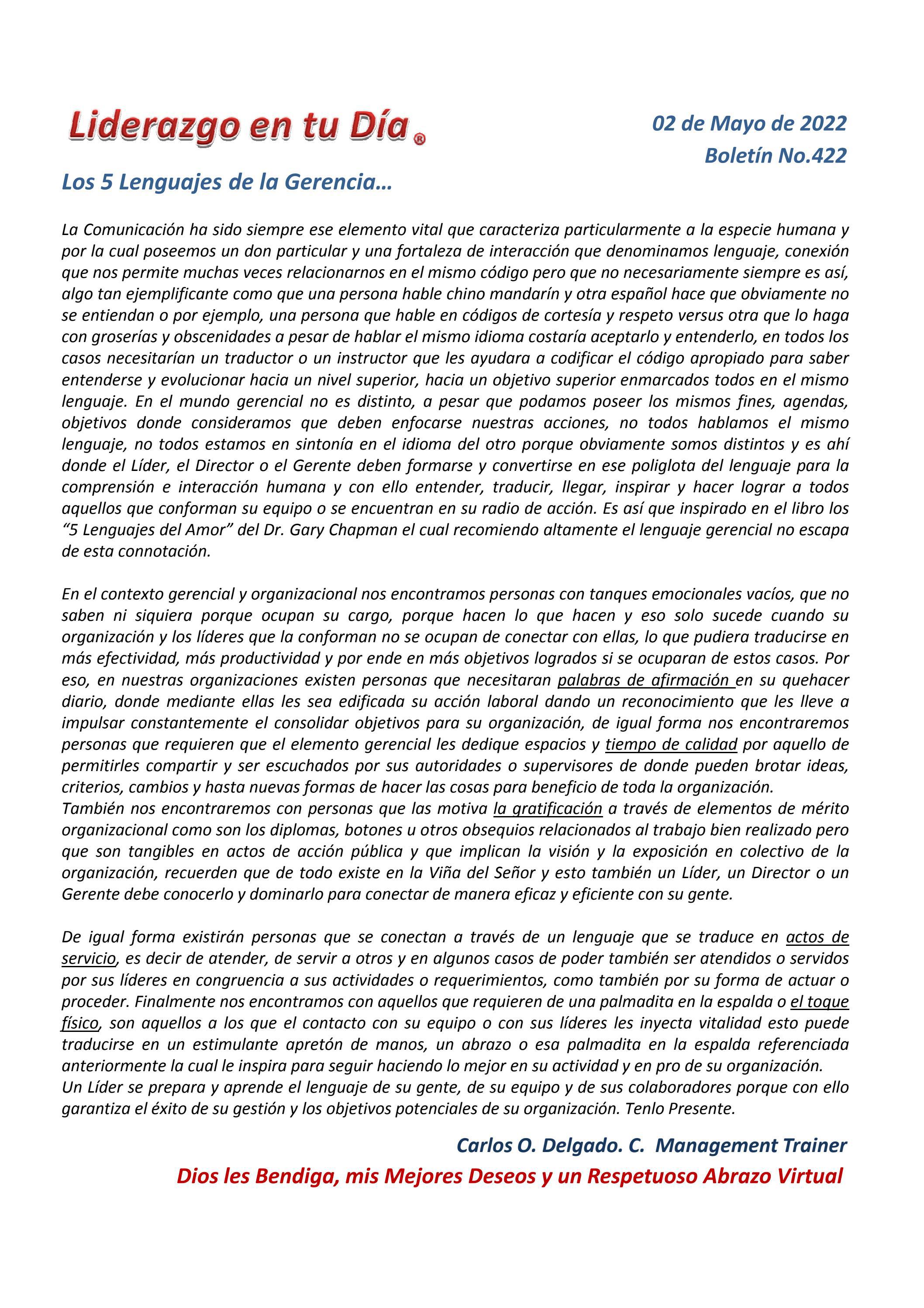 Liderazgo en tu Día Nro.422 by Liderazgo en tu Día - Issuu
