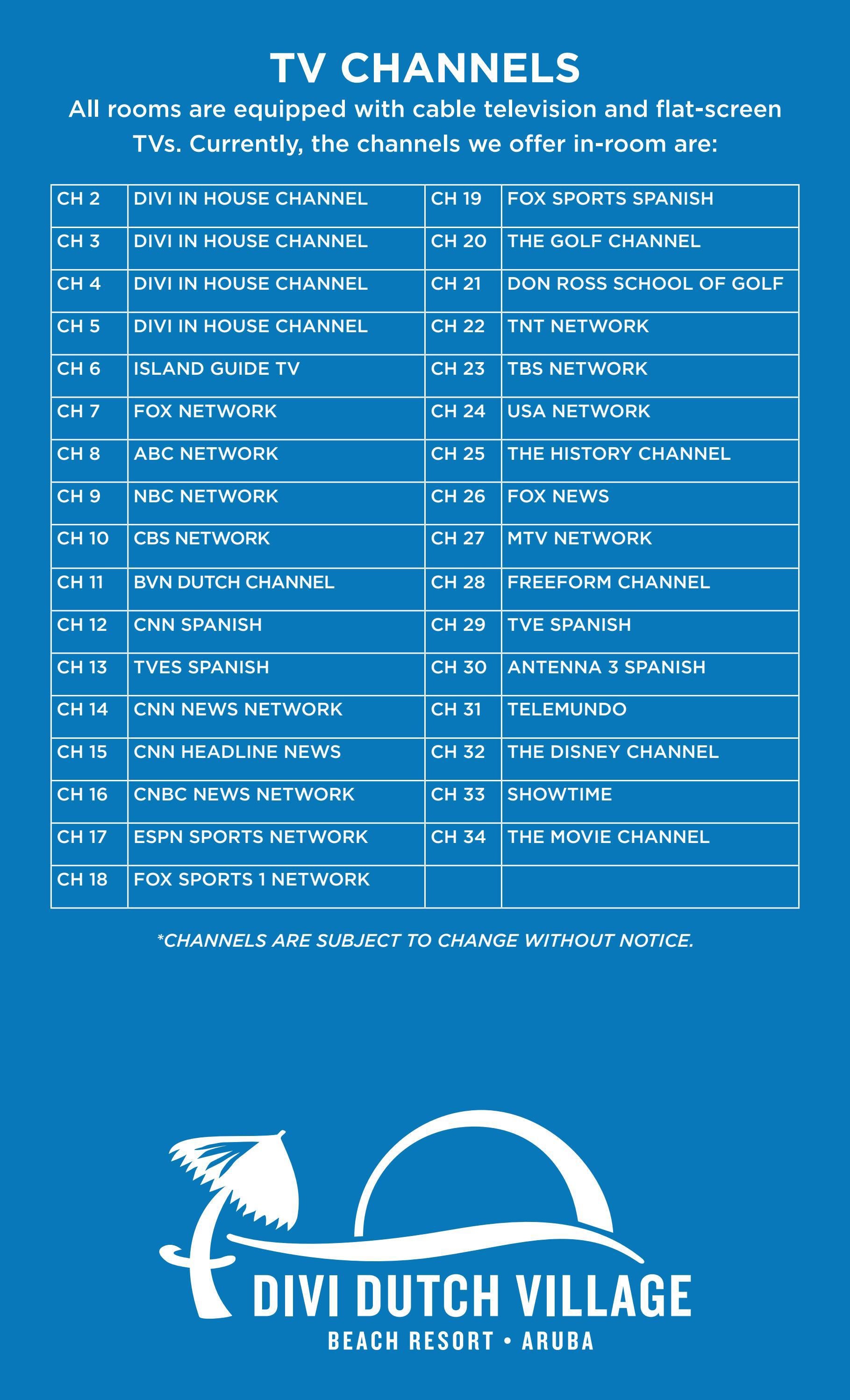 Dutch Village - TV Guide by Divi Resorts - Issuu