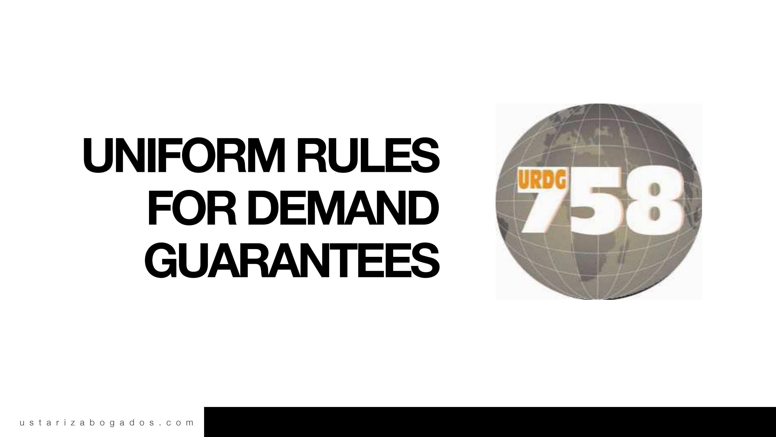 Uniform Rules for demand Guarantees by Consultorías en Innovación ...