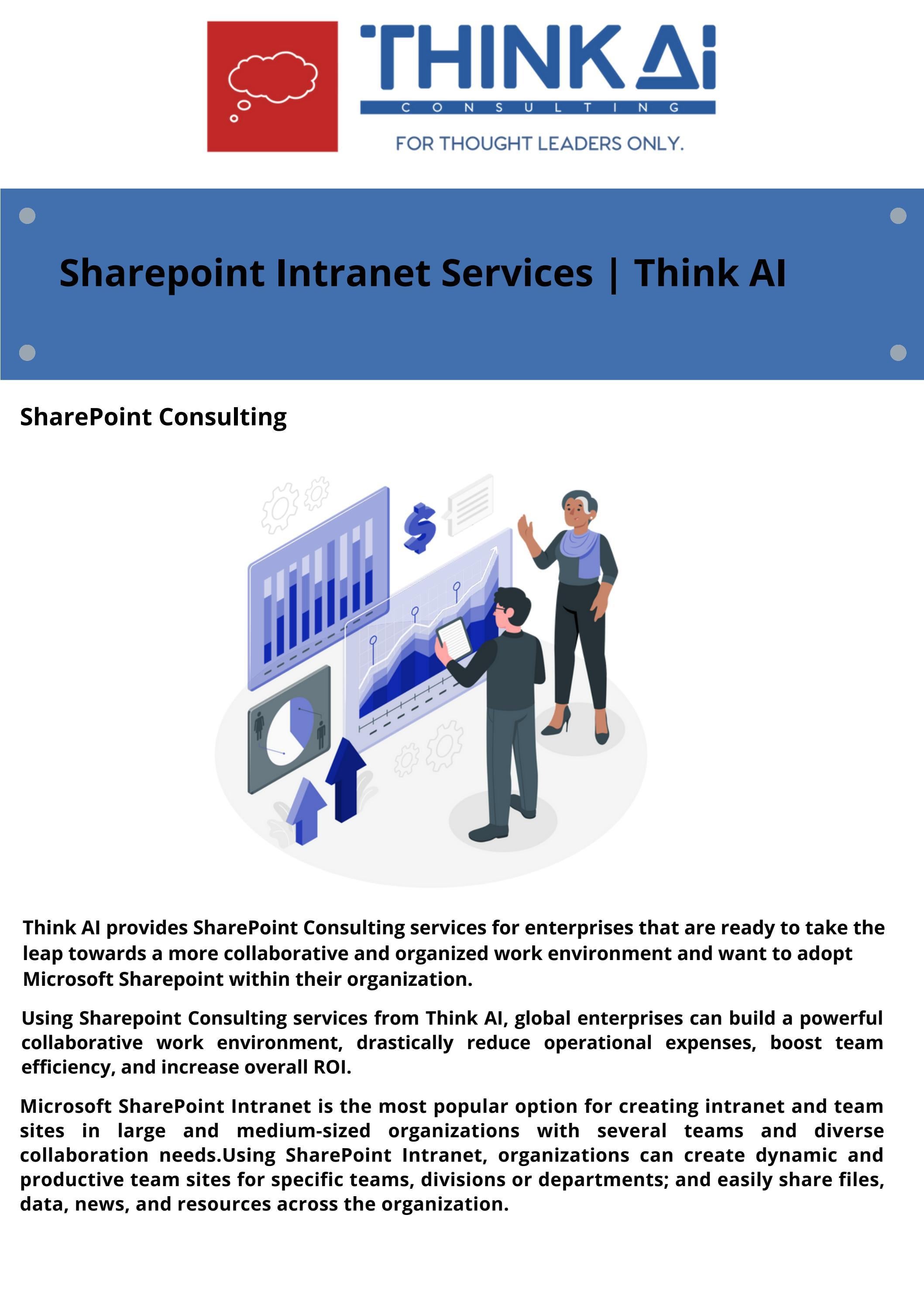 Best Sharepoint Intranet Service Providers by thinkaicorp - Issuu