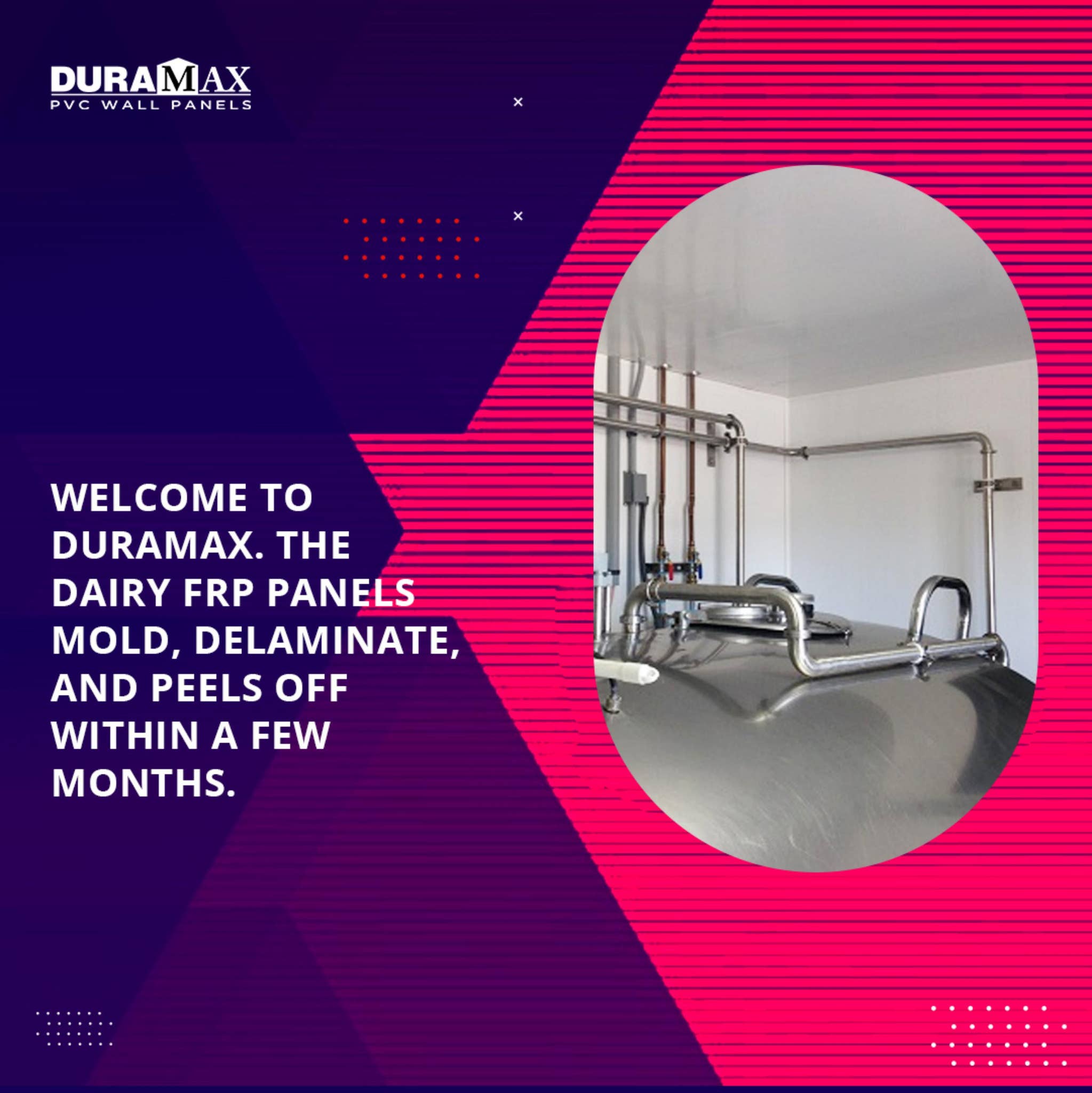 Shift now from dairy FRP panels to the vinyl wallboard by Duramax PVC ...