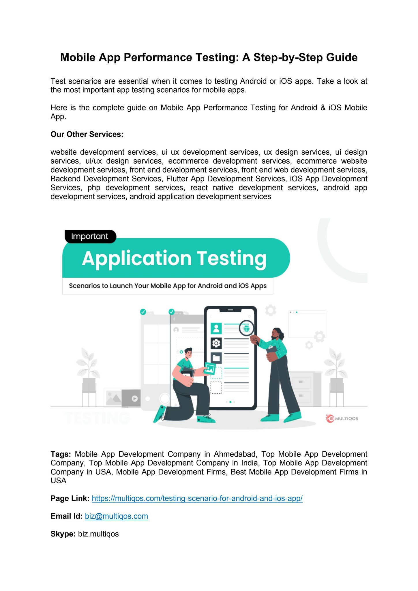Mobile App Performance Testing: A Step-by-Step Guide by MultiQoS Tech ...