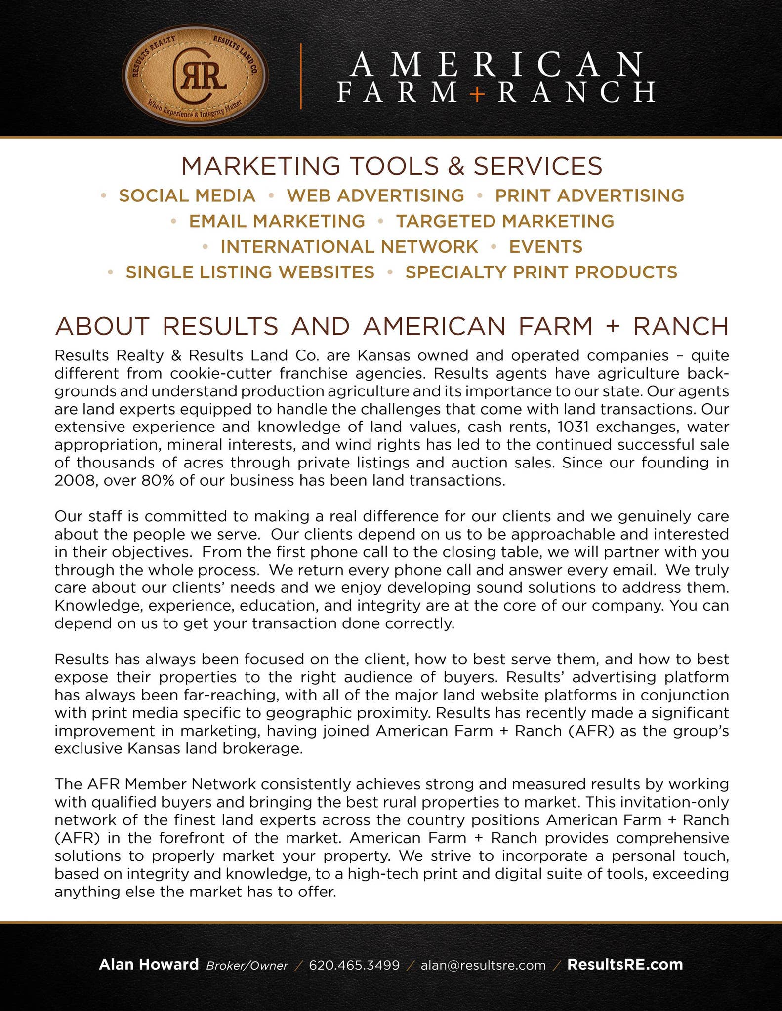 RESULTS AND AMERICAN FARM + RANCH by American Farm + Ranch - Issuu