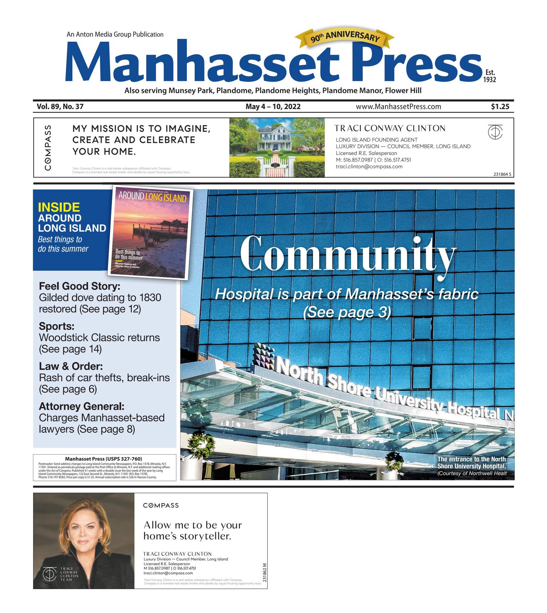 Manhasset Press 5/4/22 edition is published weekly by Anton Media Group ...