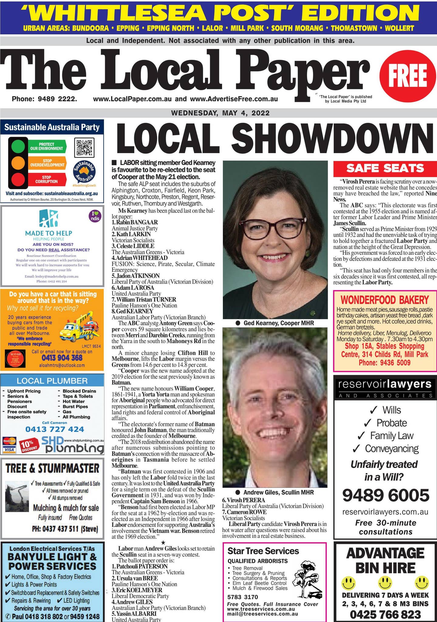 The Local Paper. Whittlesea Post Edition. Wed., May 4, 2022 by Ash Long ...