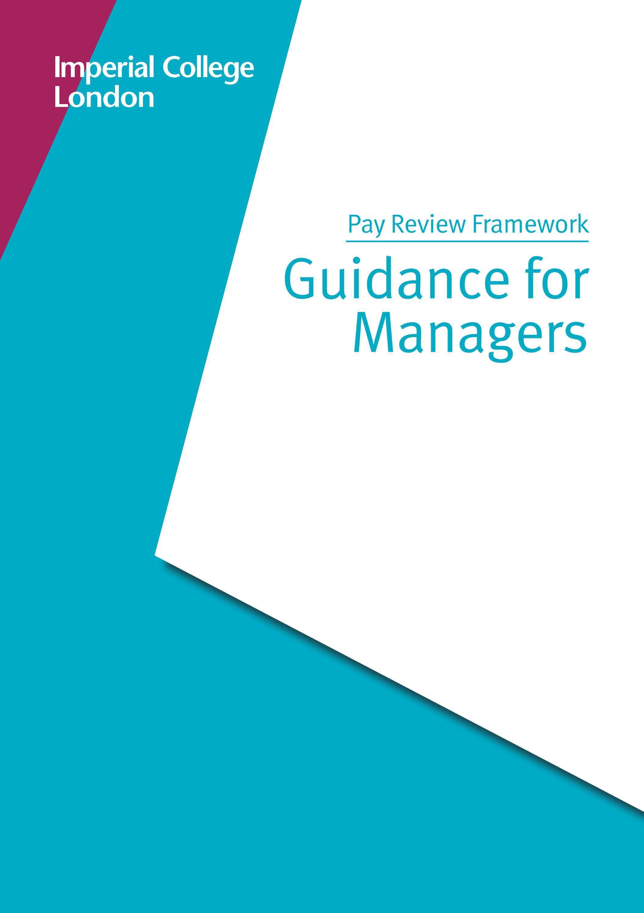 Pay Review Framework: Guidance for Managers by Imperial College London ...